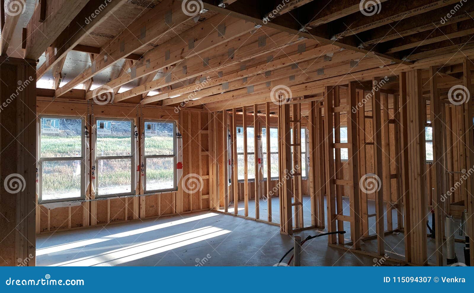 New house construction editorial photography. Image of construction ...