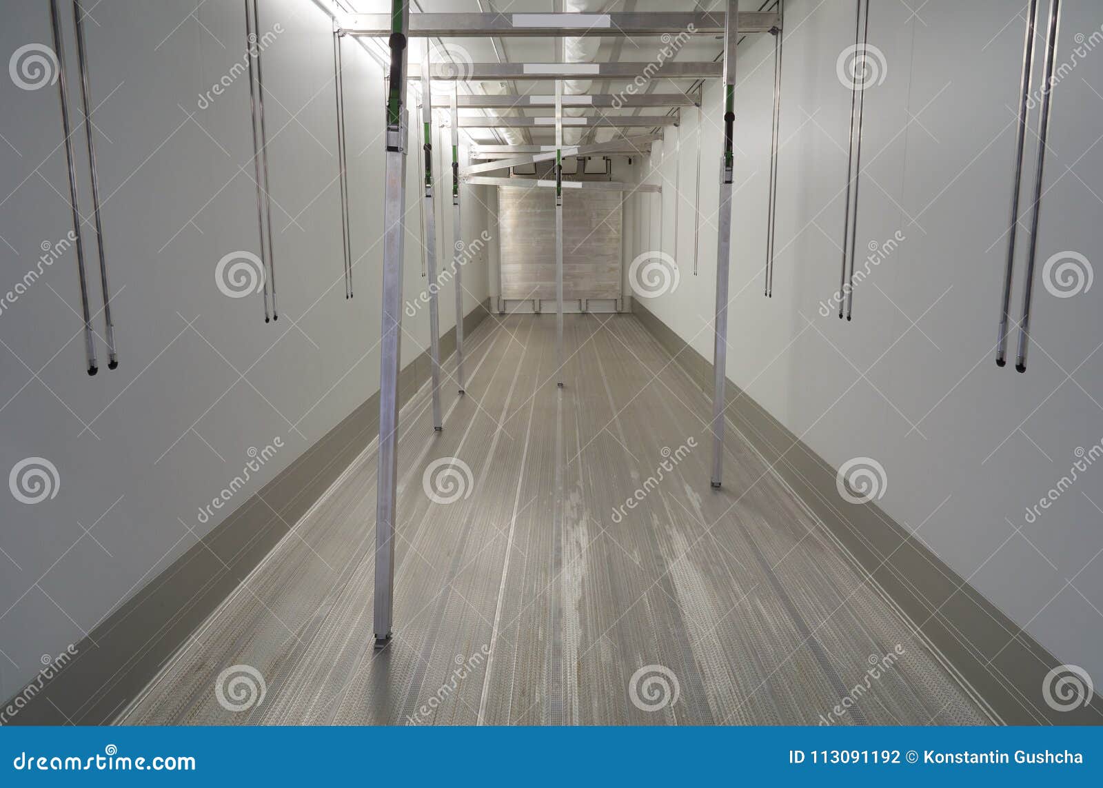 Inside View of the Commercial Semi Trailer Stock Photo - Image of view ...