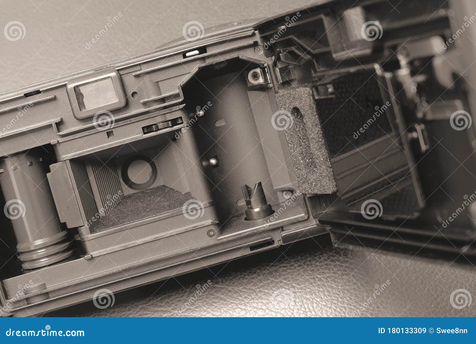 35mm Point and Shoot Compact Camera, Internal View. Stock Image - Image ...