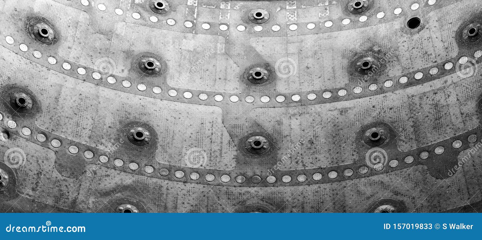 Inside of Concorde Aircraft Thrust Reverse Bucket. Background. Stock ...