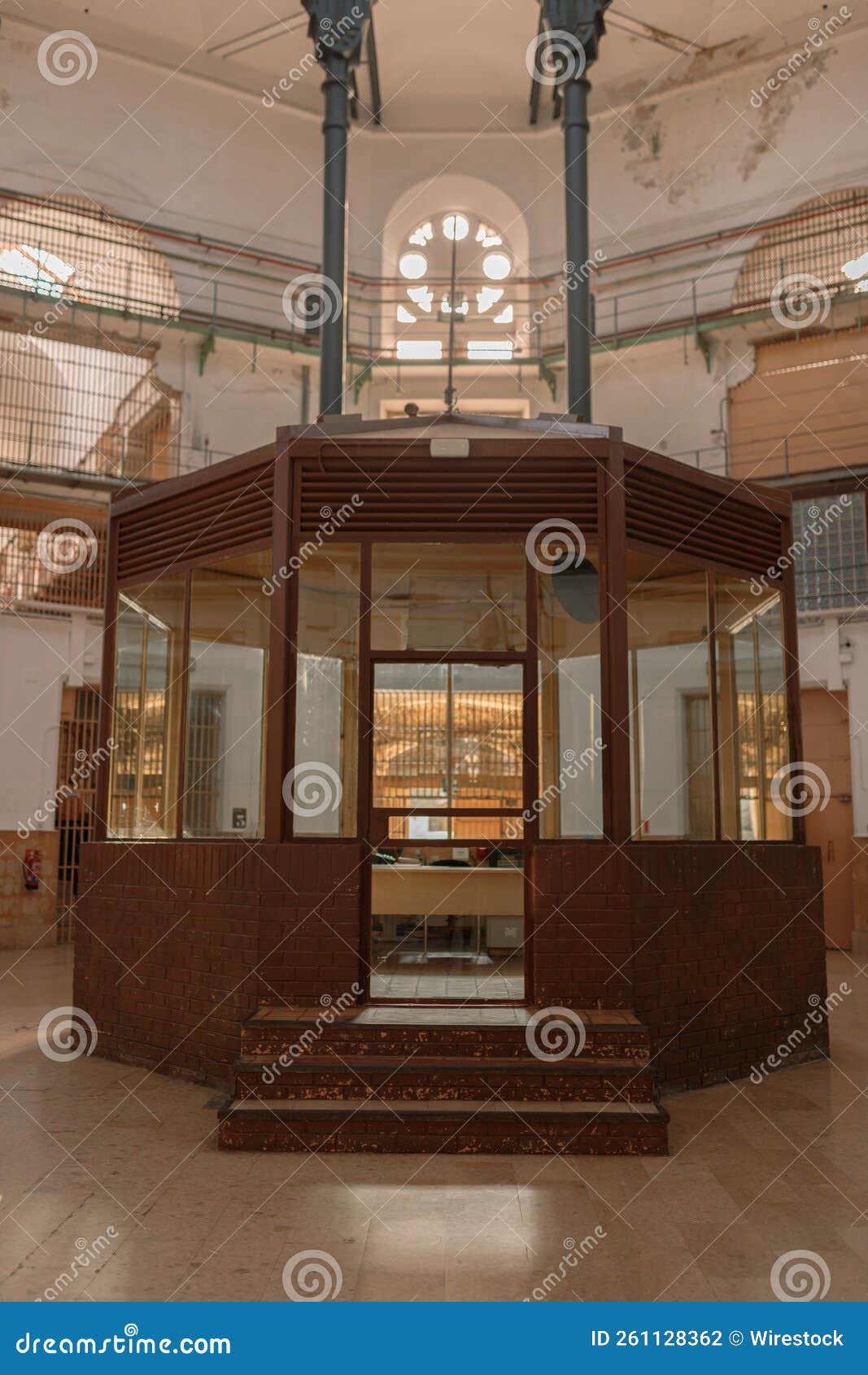 Inside View of the Prison of Barcelona in Spain Stock Photo - Image of ...