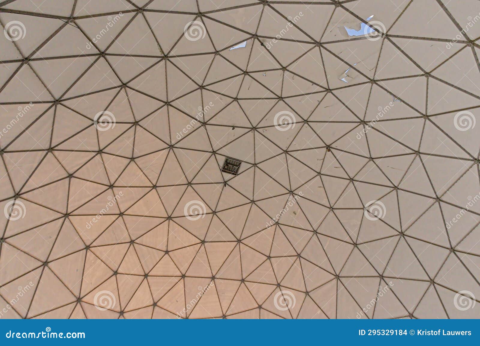 Inside View on the Roof of a Geodesic Dome Stock Photo - Image of ...