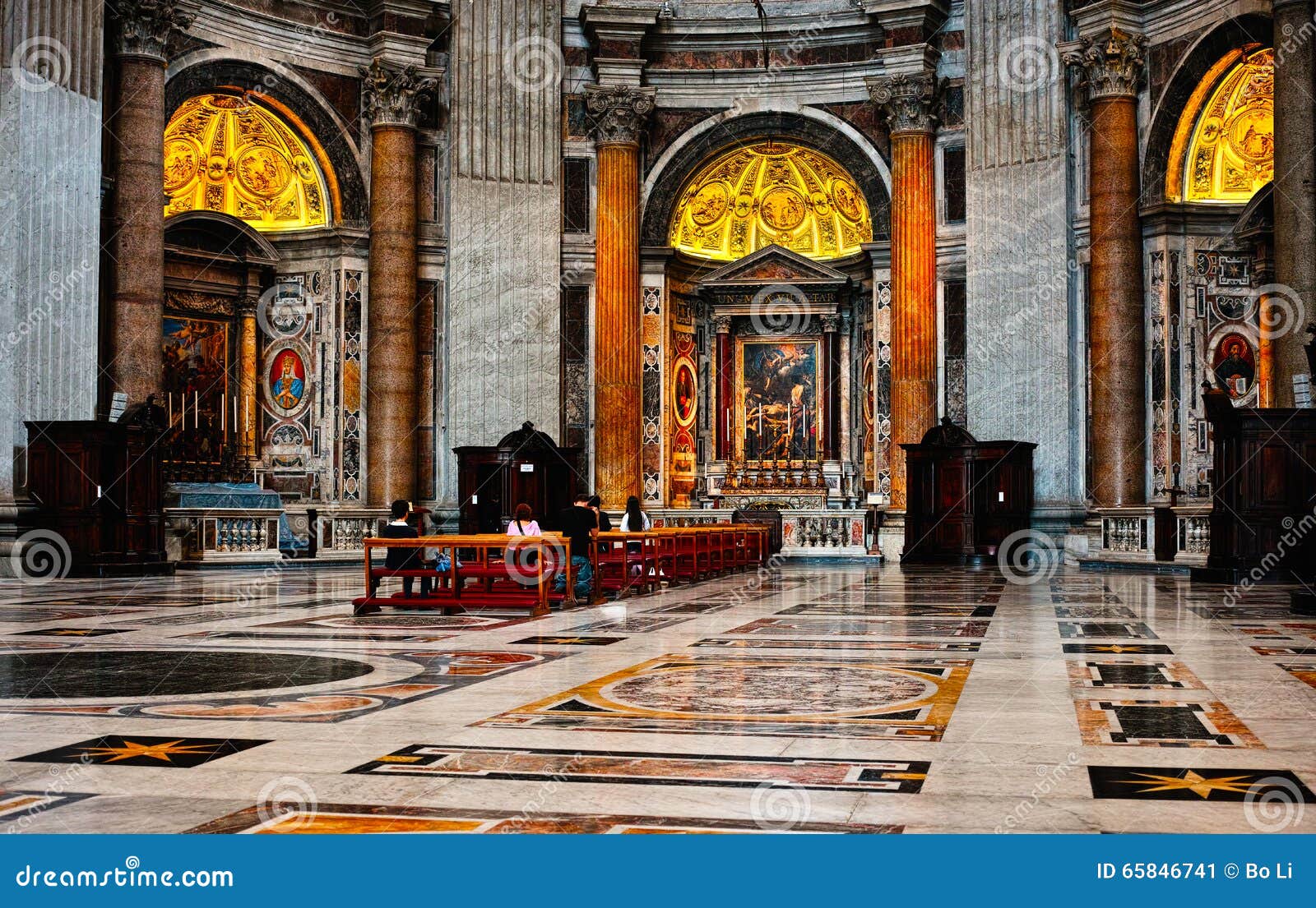 Inside View of Saint Peter S Basilica Editorial Photo - Image of ...