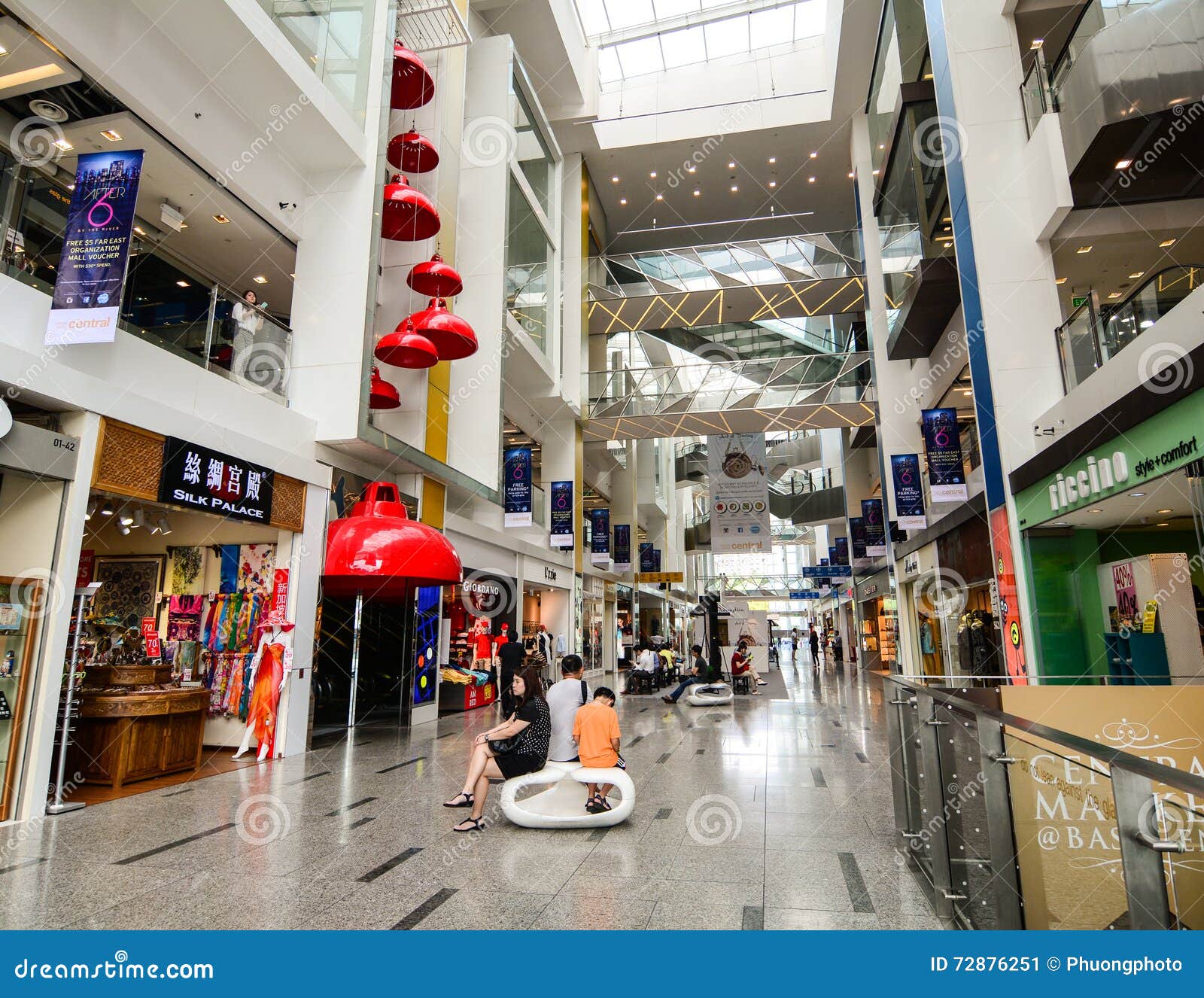 Inside View of the Shopping Mall in Clark Quay, Singapore Editorial ...