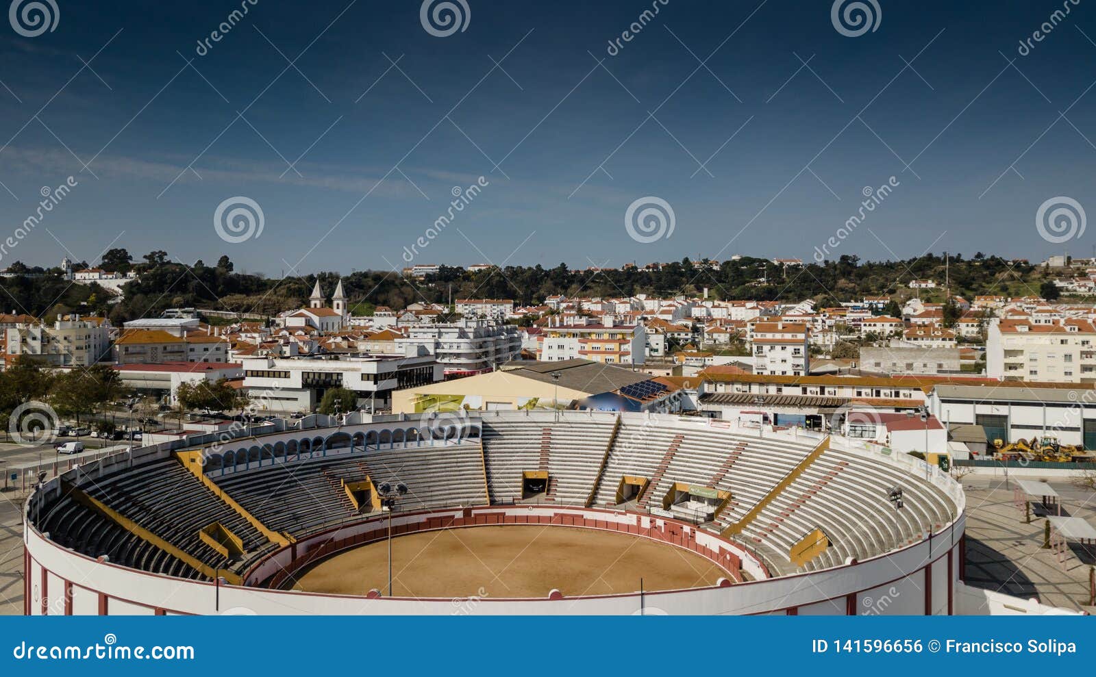 Inside View of Square of Bulls in Coruche, Portugal Stock Photo - Image ...
