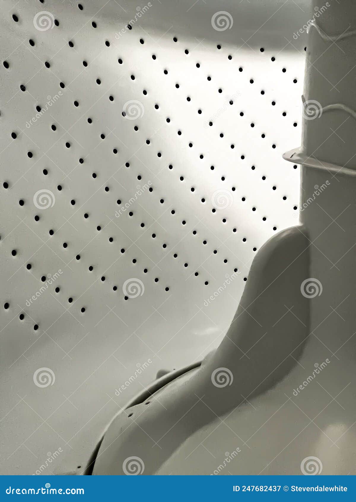 Inside View of a Top Loading Laundry Washing Machine. Stock Image ...