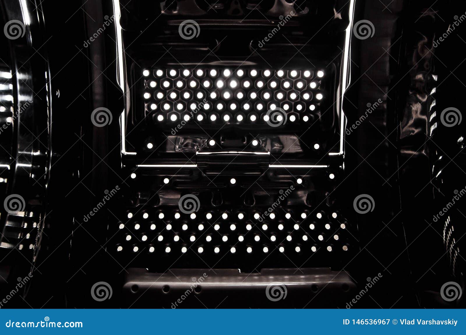 Inside View of a Top-loading Washing Machine Stock Image - Image of ...