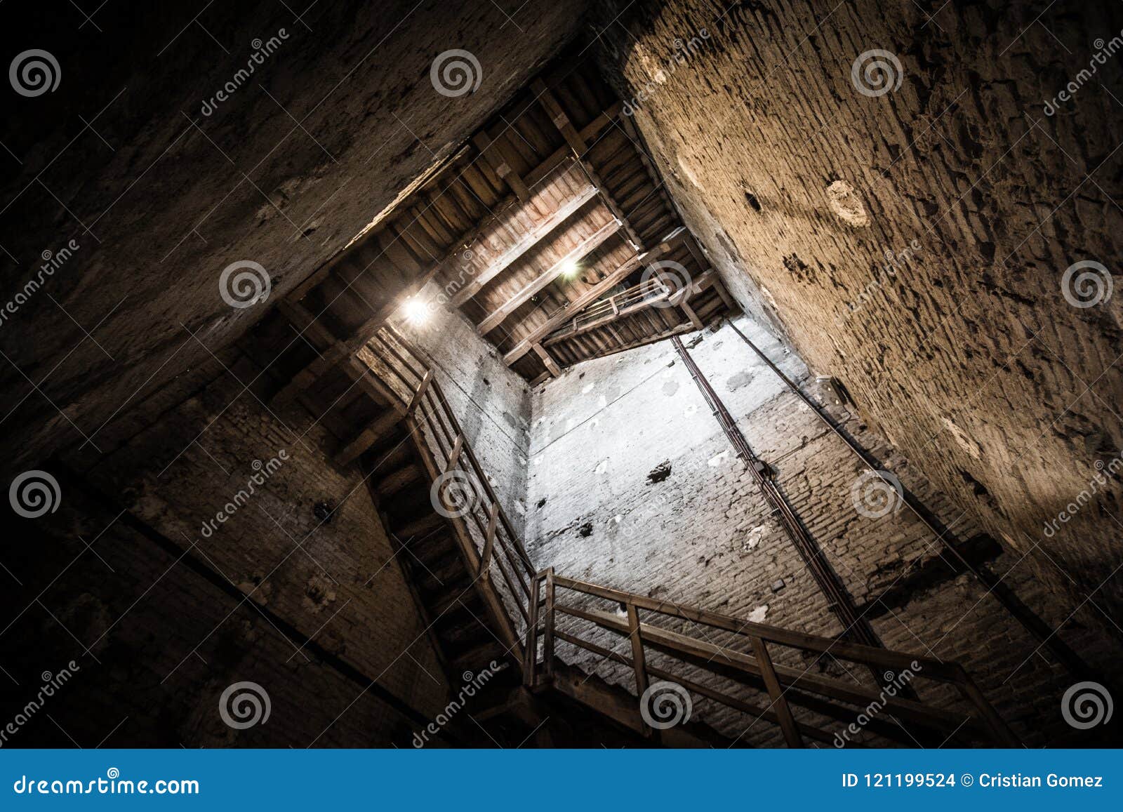 Inside View of the Torre Degli Asinelli at Bologna, Emilia Romagna ...