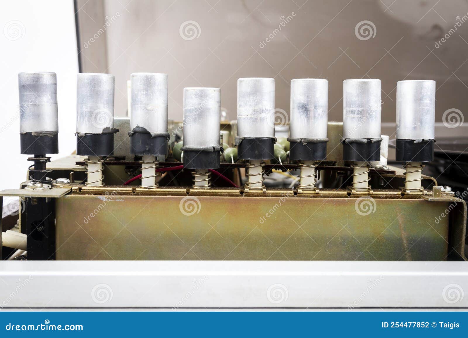 Inside View of Turntable with Amplifier Stock Photo - Image of metal ...