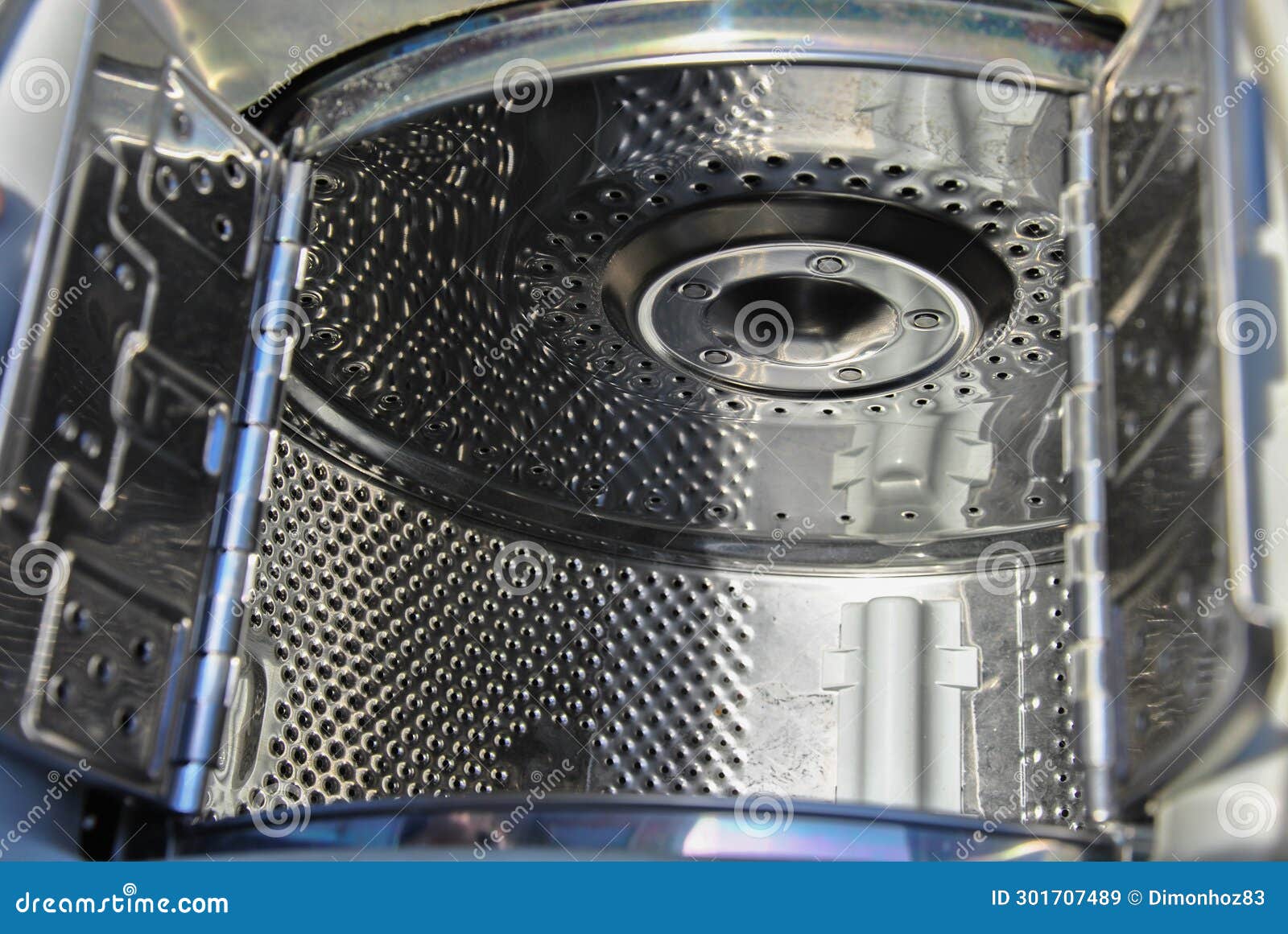 Inside View of the Washing Machine Drum Stock Image - Image of open ...