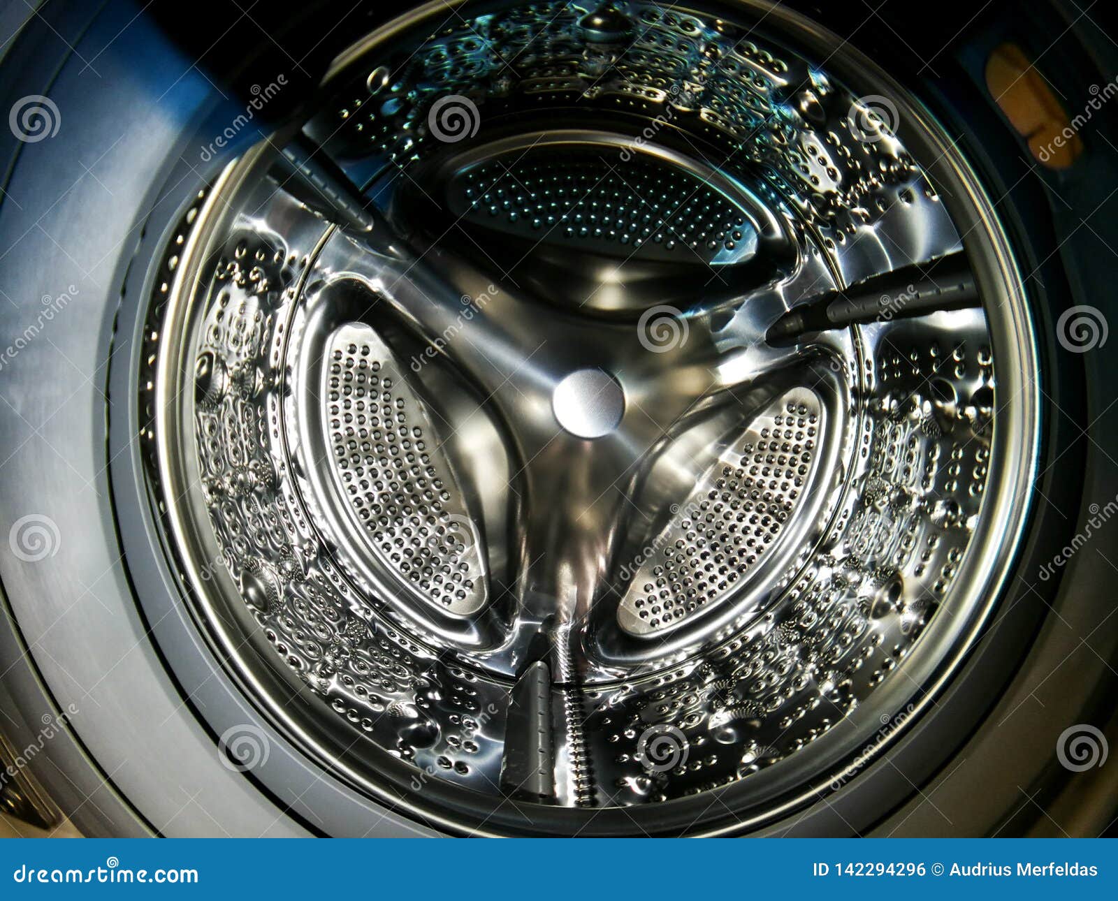 Inside View Washing Machine Drum Stock Photo - Image of cleaning, wash ...
