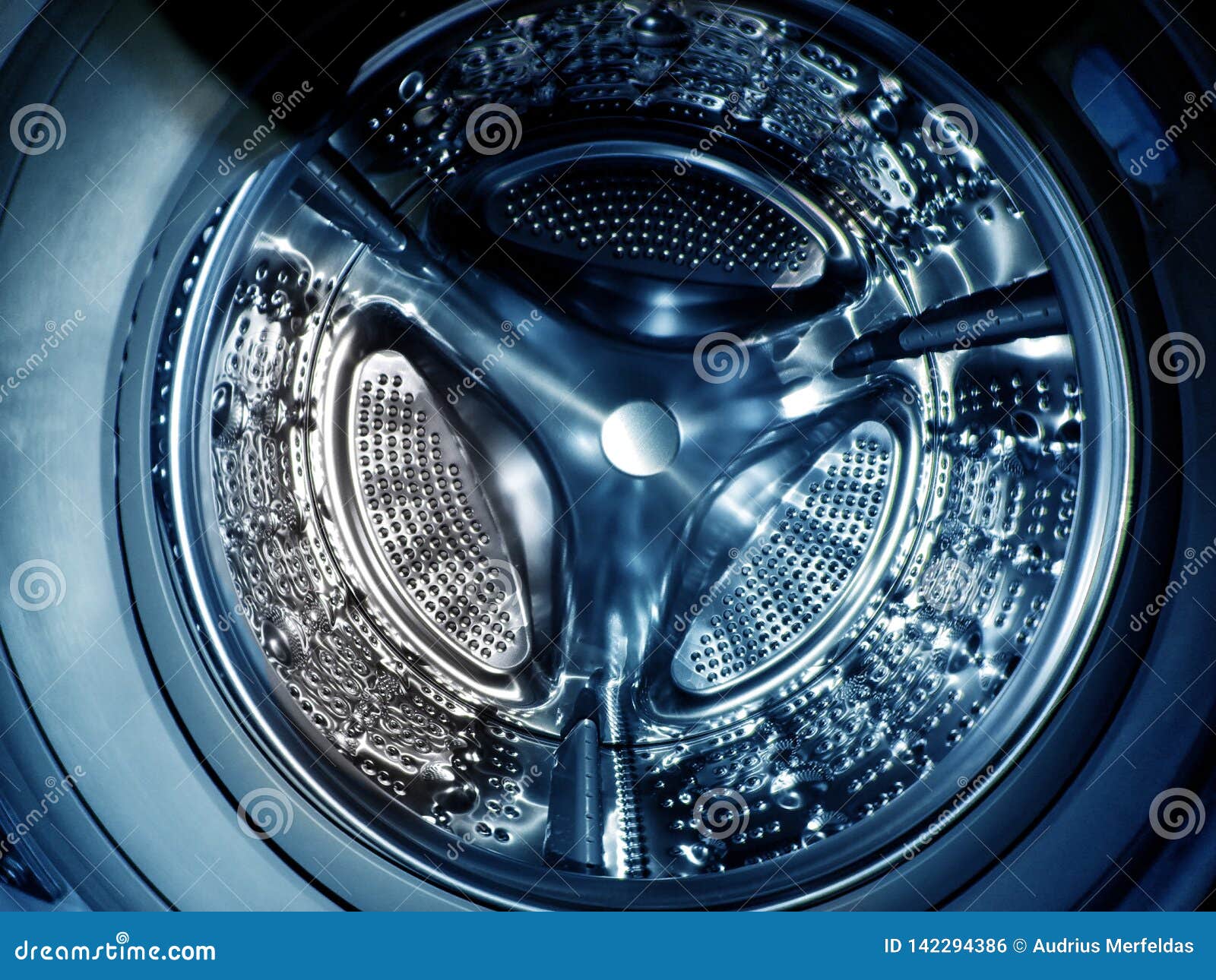 Inside View Washing Machine Drum Stock Photo - Image of clean, wide ...