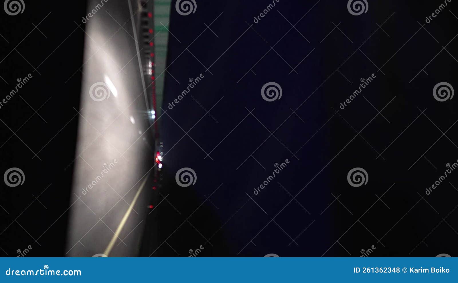 Inside View of the Windshield of a Car that is Driving Along the ...