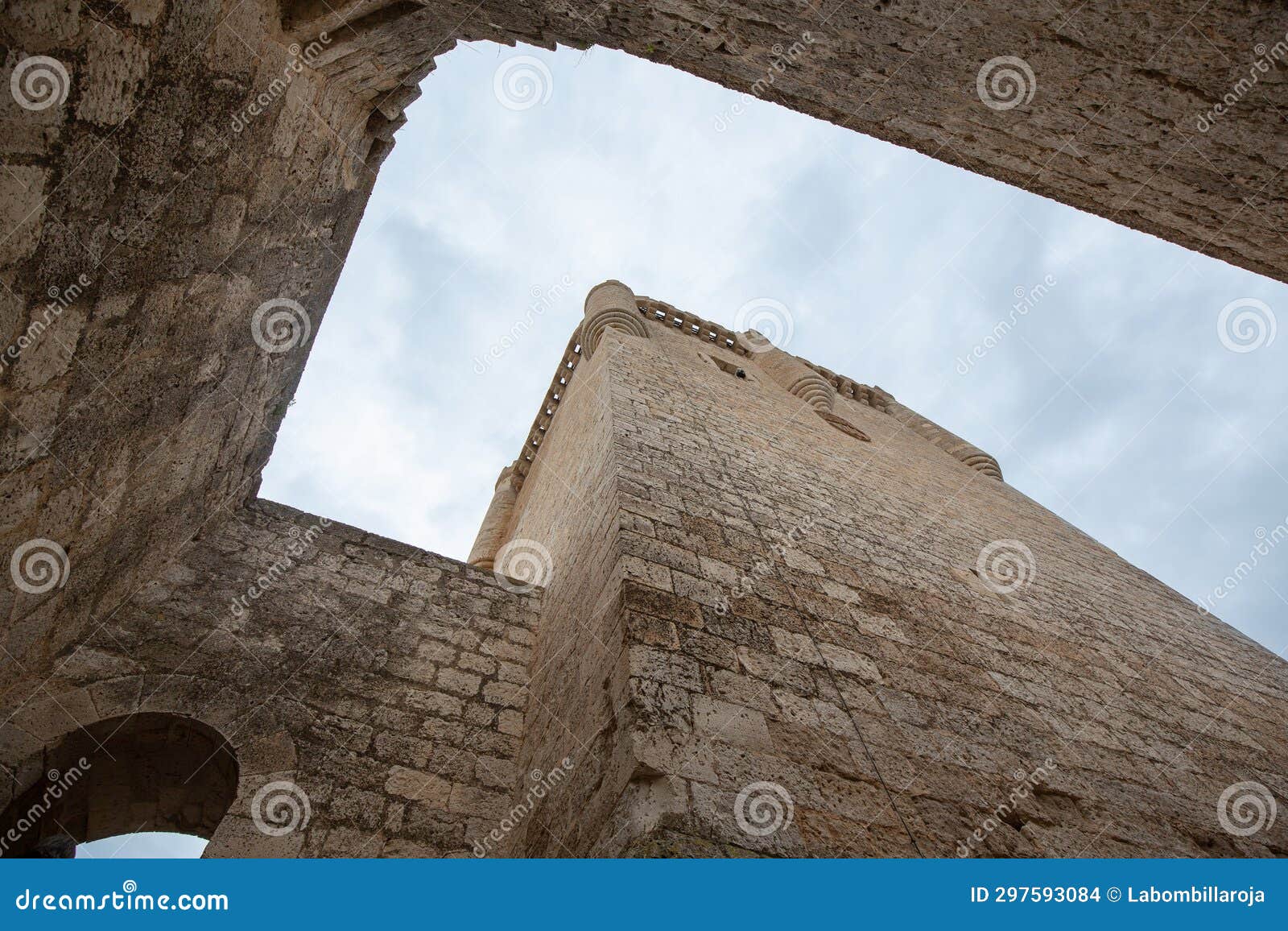 Inside Visit of the Penafiel Castle Stock Photo - Image of national ...