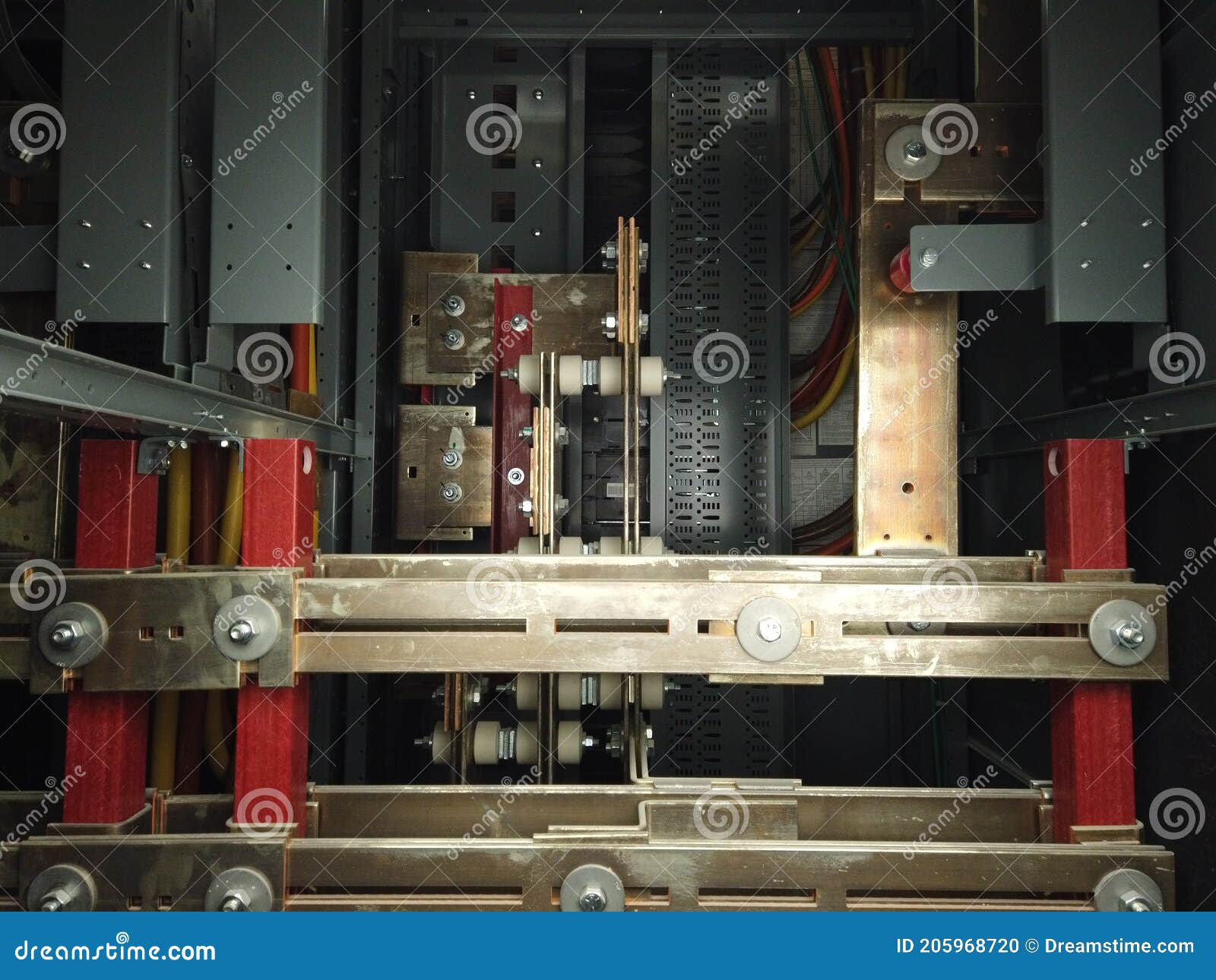 Inside 480 Volt Electrical Switchgear and Equipment Stock Photo - Image ...