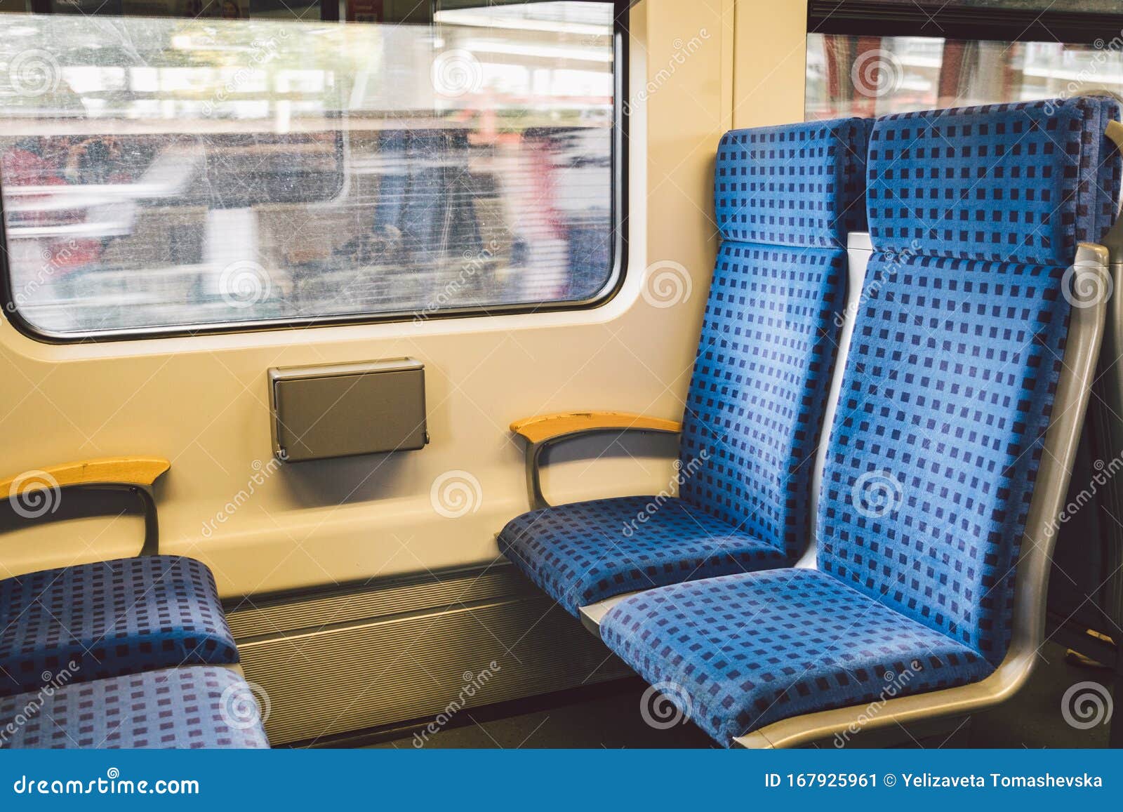 Inside the Wagon Train Germany, Dusseldorf. Empty Train Interior Stock ...