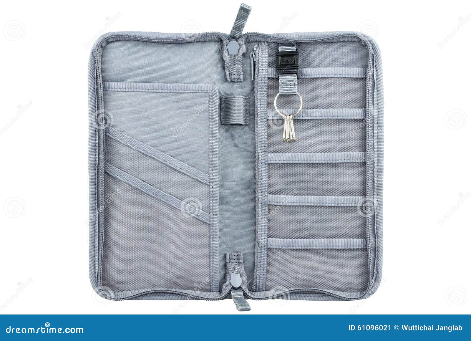 Inside the Wallet Isolated on White Background Stock Image - Image of ...