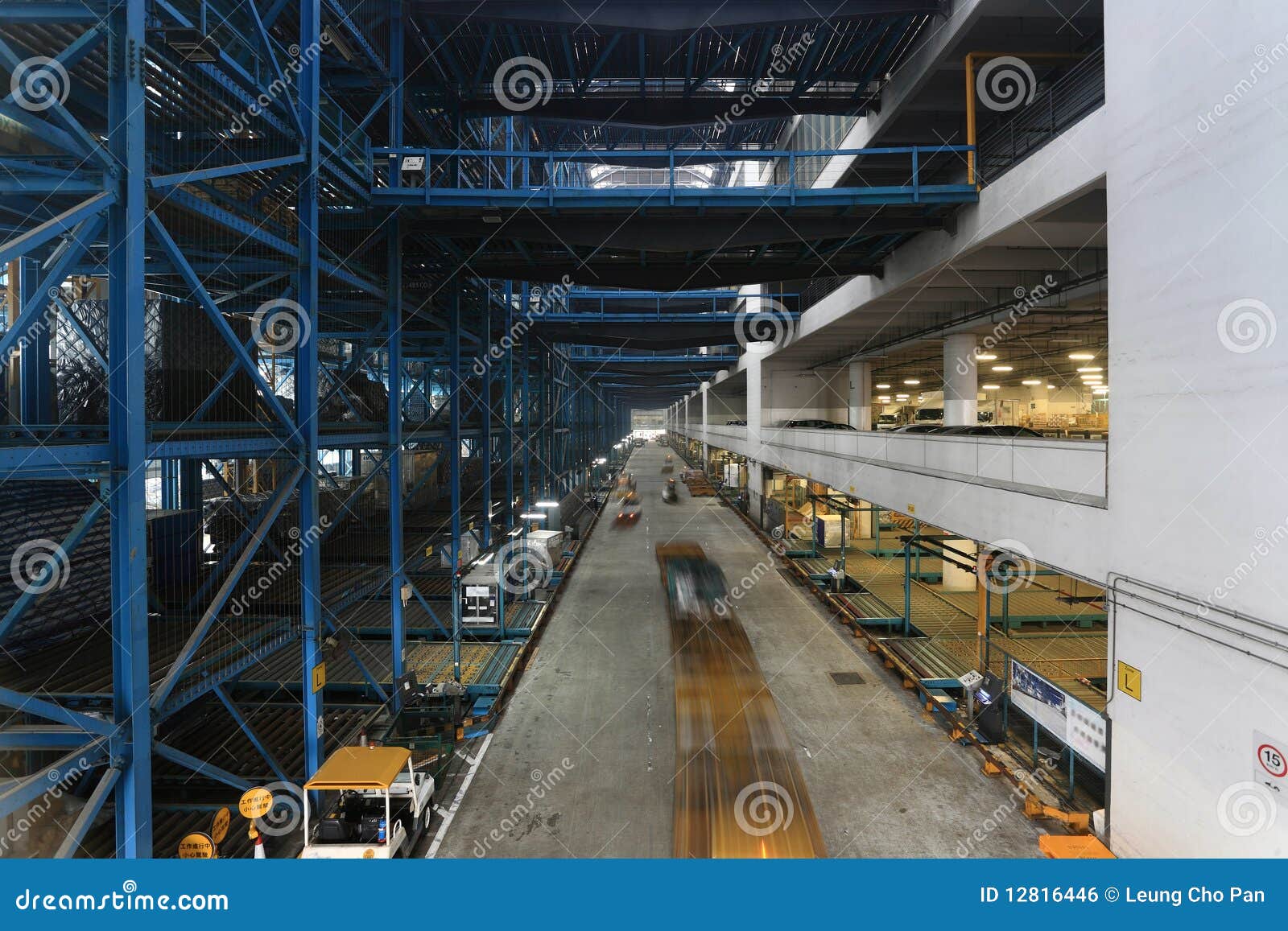 Inside of warehouse stock photo. Image of compartment - 12816446