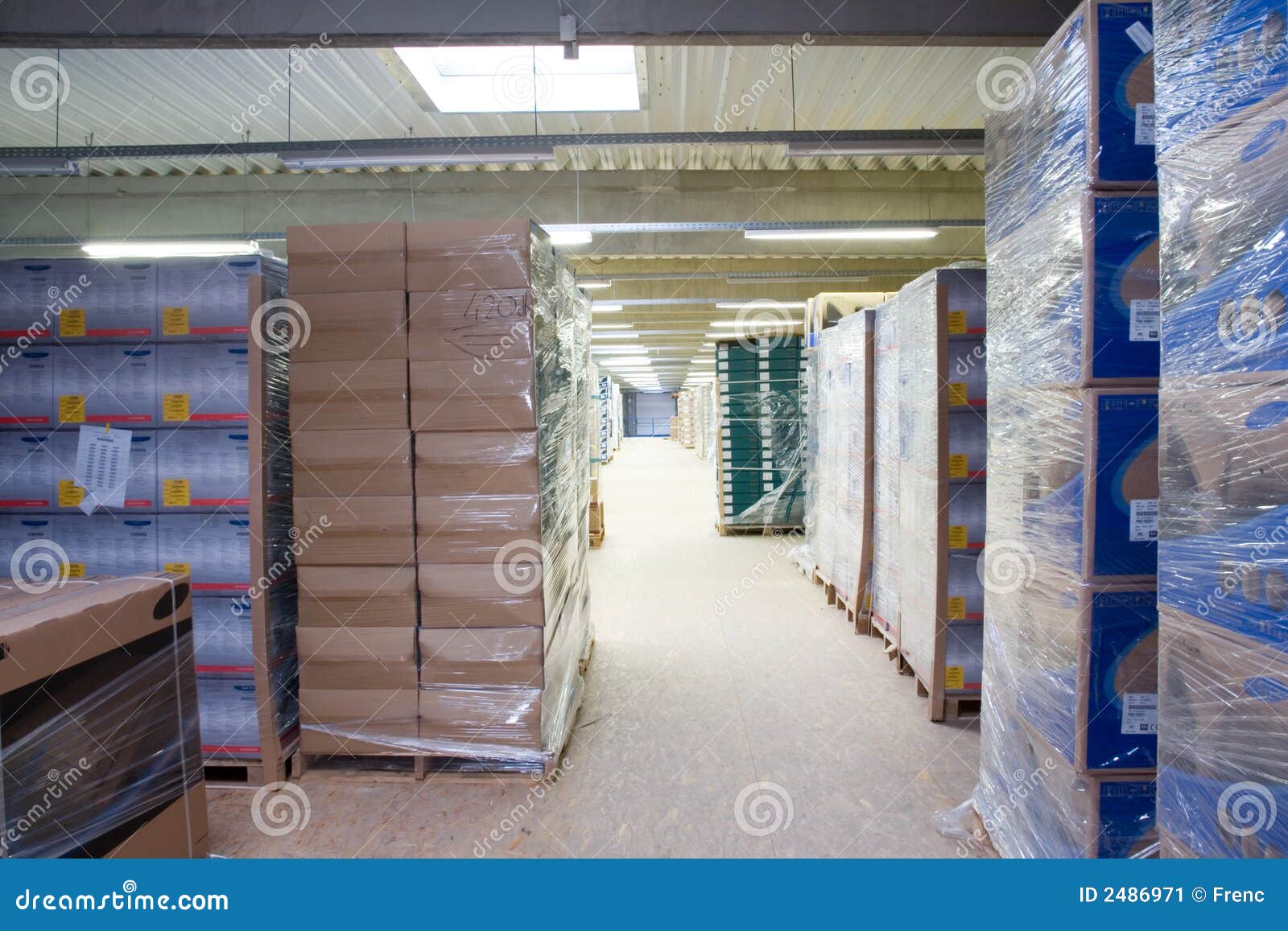Inside of a Warehouse stock image. Image of composition - 2486971