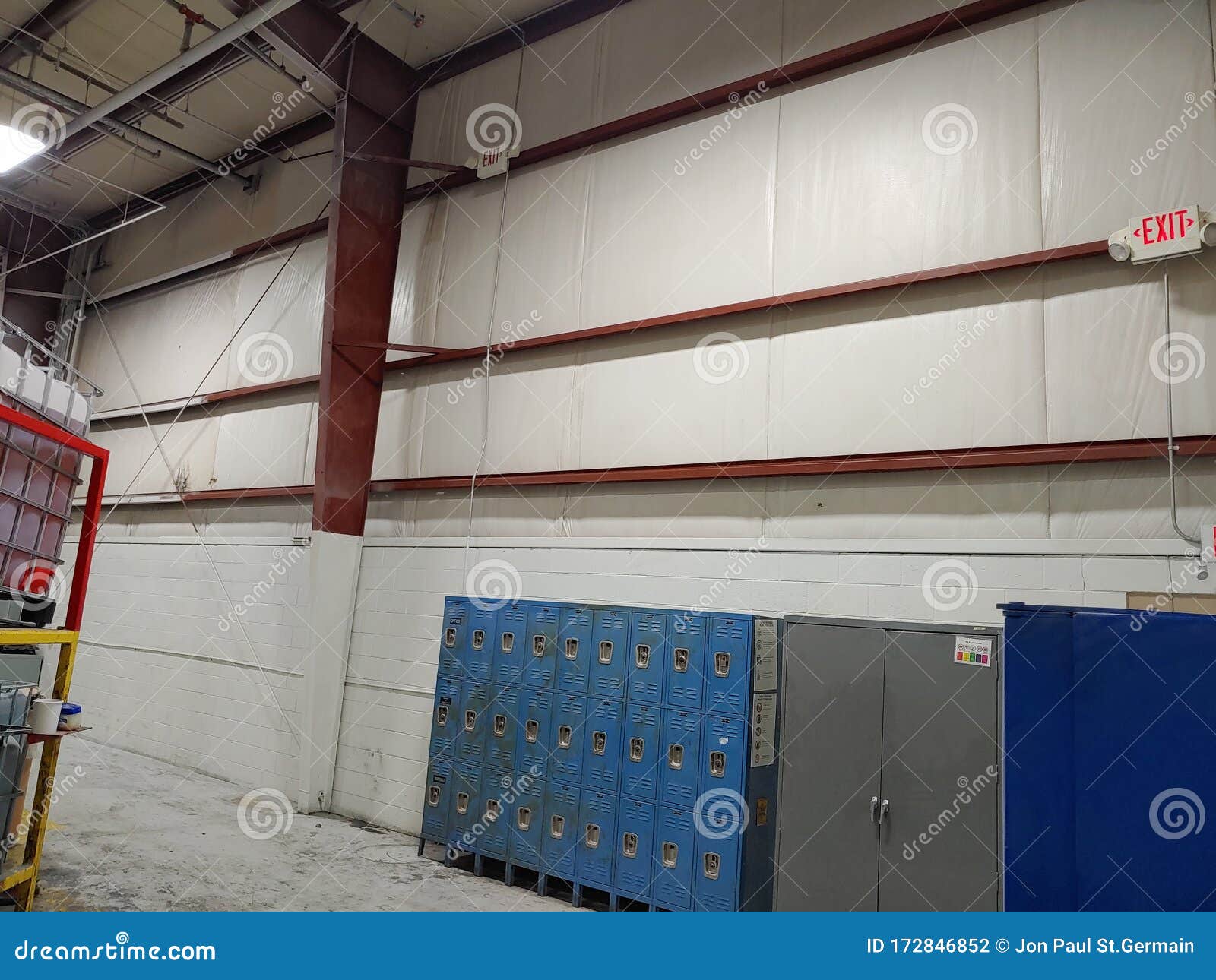Inside of a Warehouse stock photo. Image of factory - 172846852