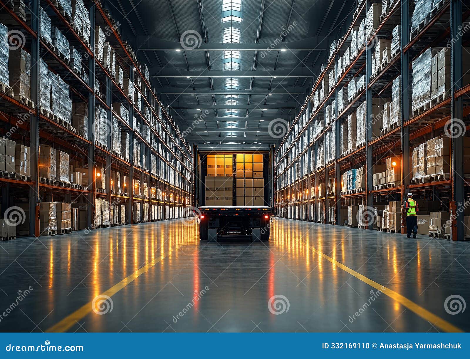 Loader With Pallets Stock Photography | CartoonDealer.com #22586630