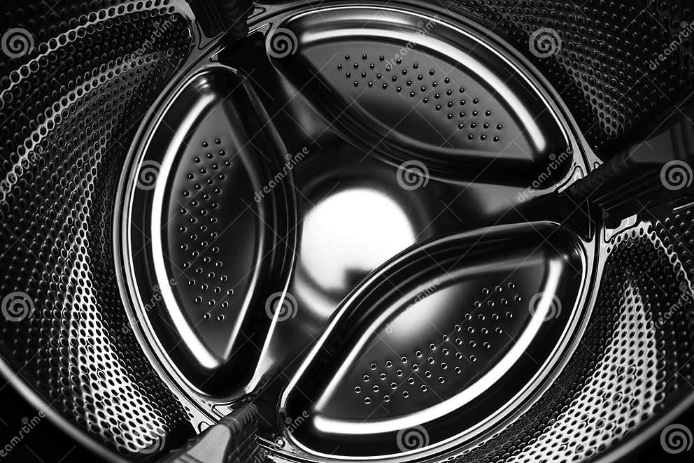 Inside the Washer stock image. Image of metal, machine - 47089525
