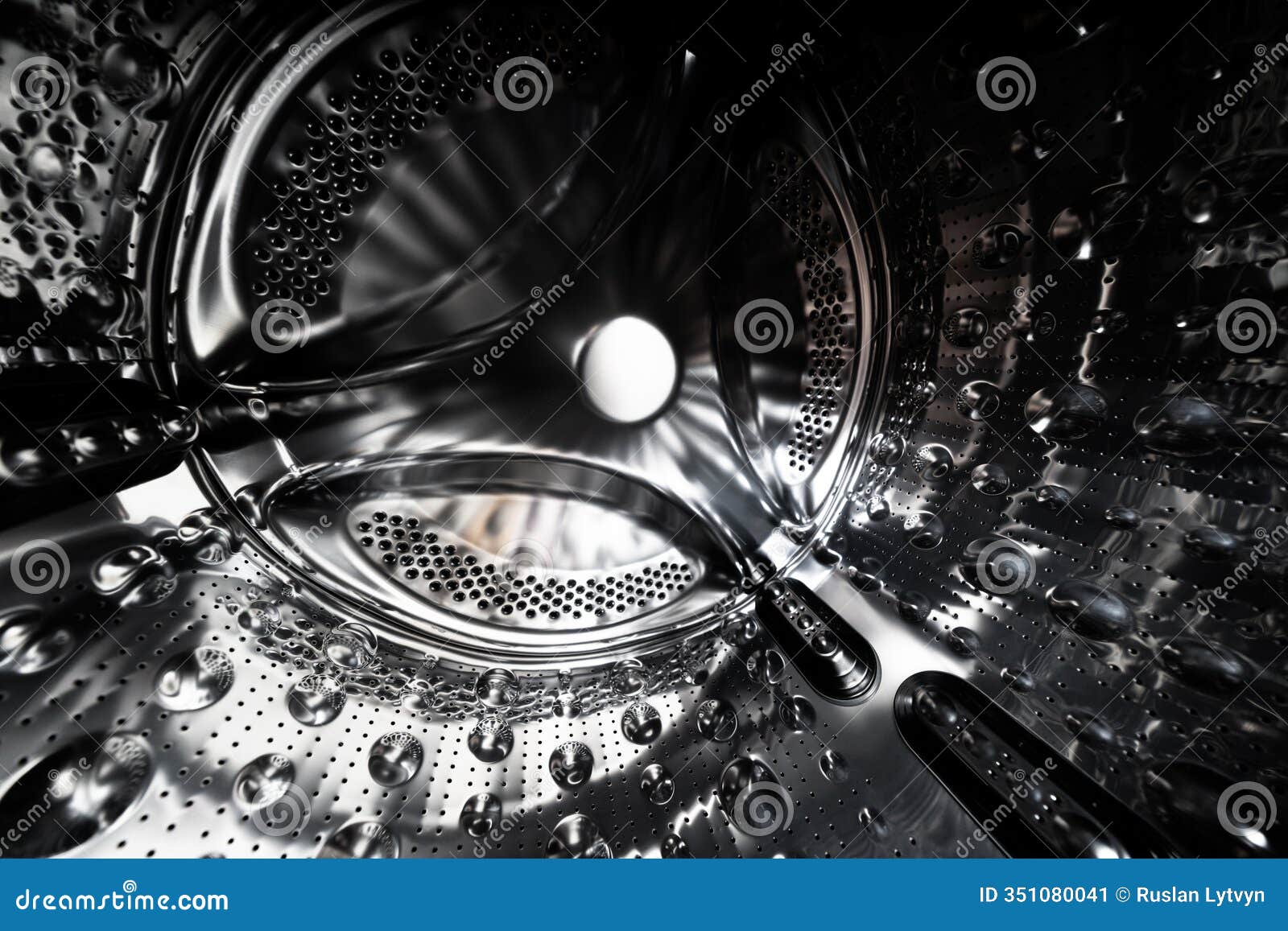 Inside of a Washing Machine Drum Stock Image - Image of electrical ...