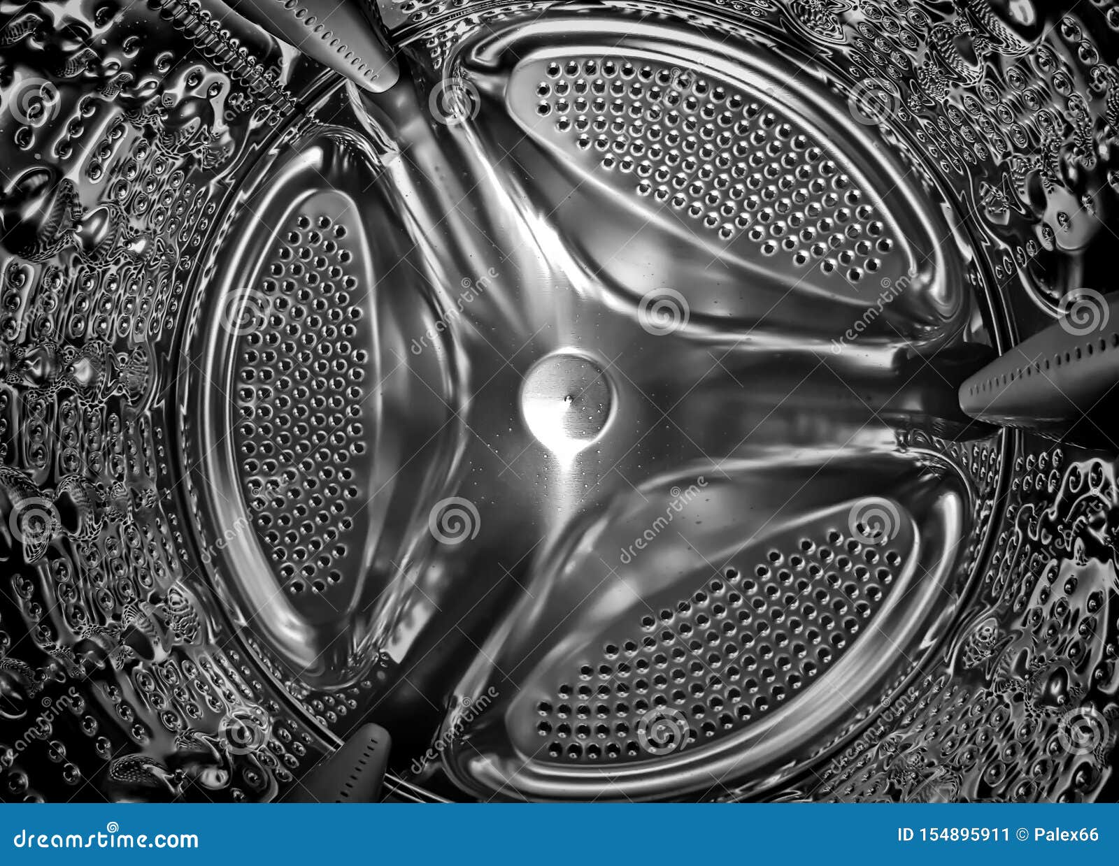 Inside of a Washing Machine Drum Stock Image - Image of laundromat ...