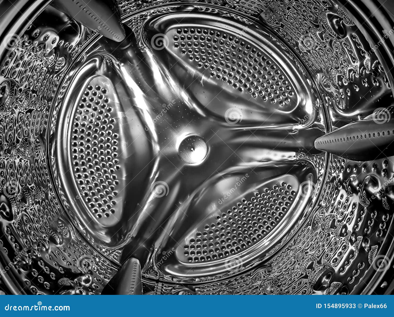 Inside of a Washing Machine Drum Stock Image - Image of close ...