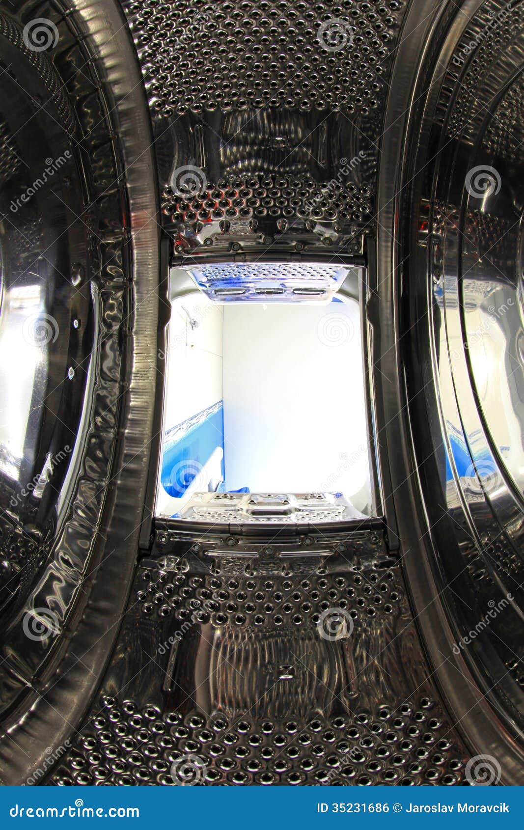 Inside washing machine stock photo. Image of chrome, detail - 35231686