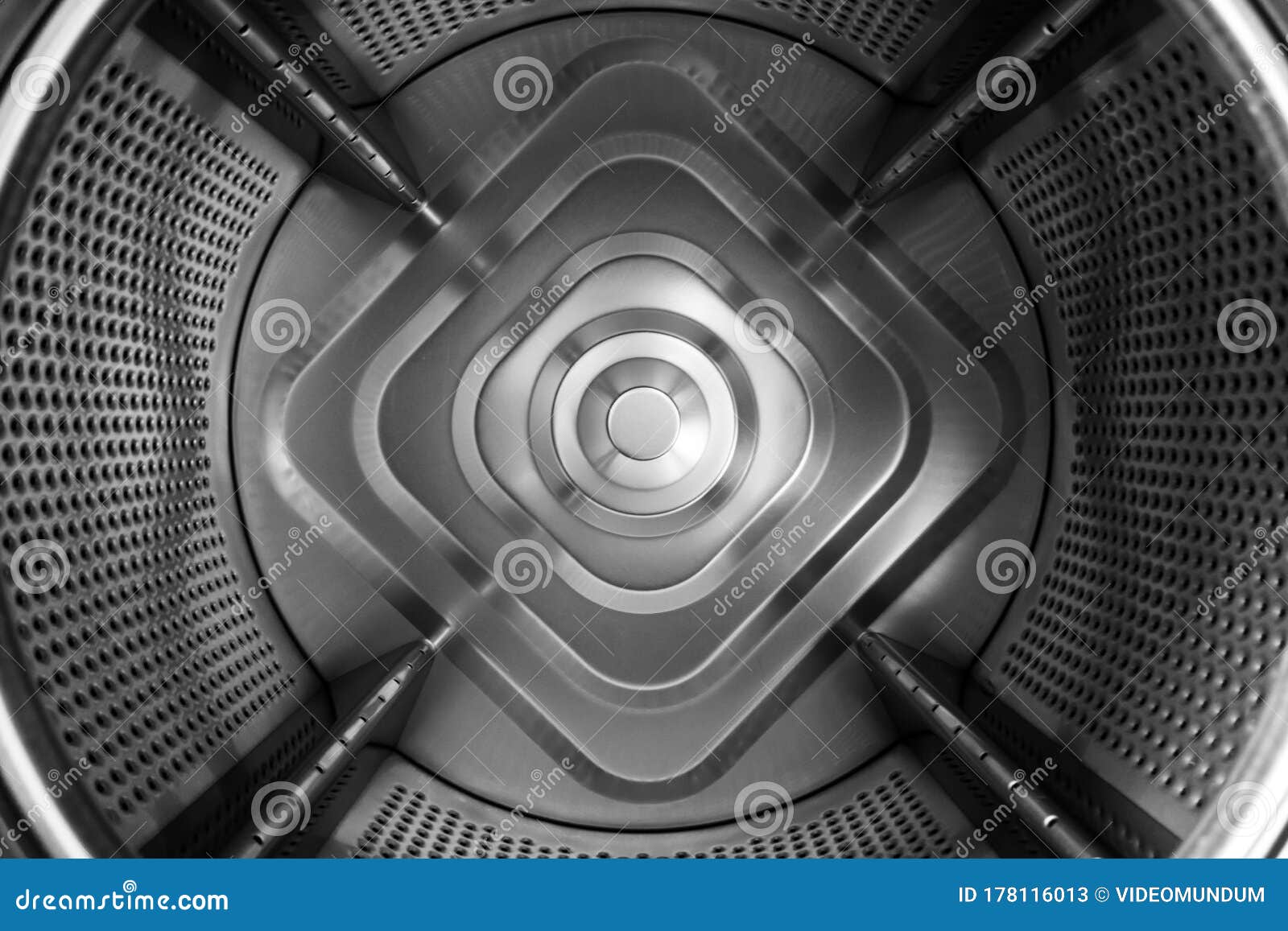 View into the Interior of a Washing Machine Stock Image - Image of high ...