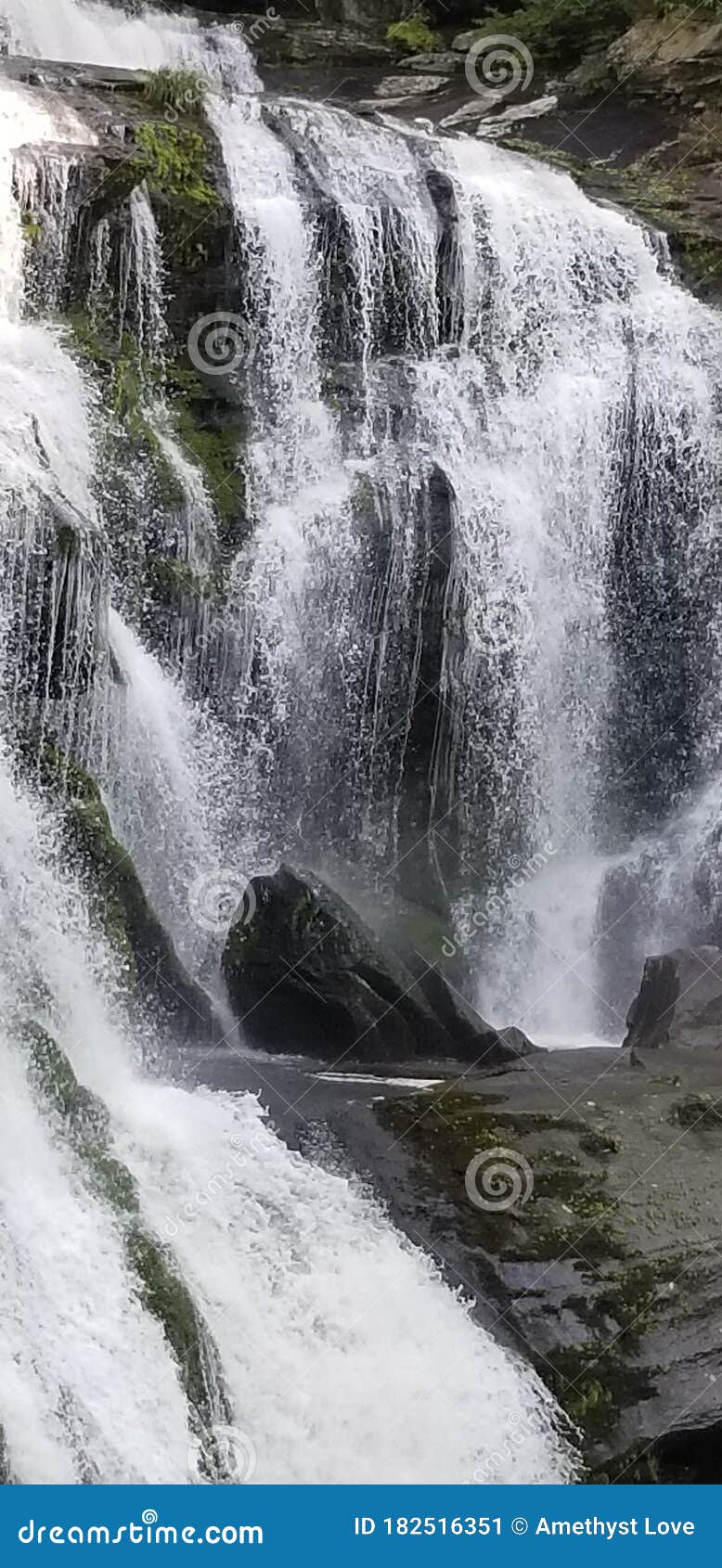 Inside a waterfall stock image. Image of waterfalls - 182516351