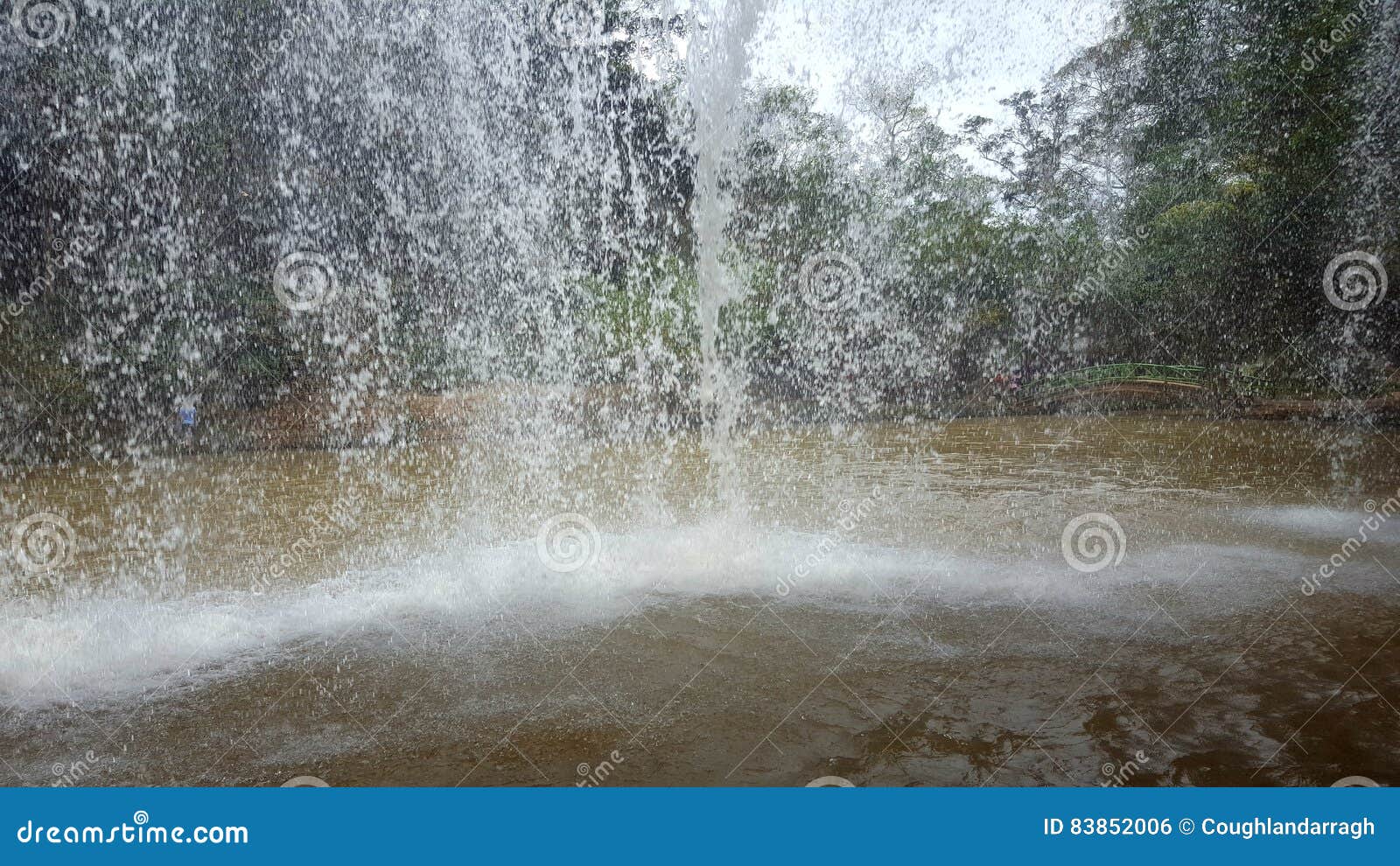 Inside a waterfall stock photo. Image of dalat, vietnam - 83852006
