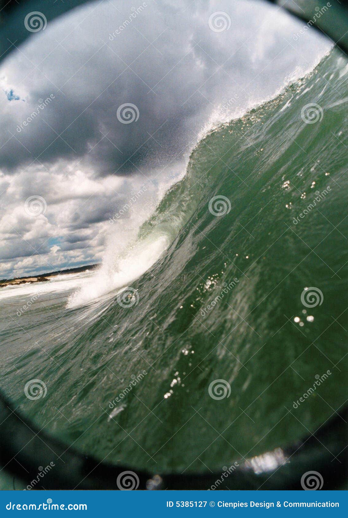 Inside the wave stock image. Image of powerful, tidal - 5385127