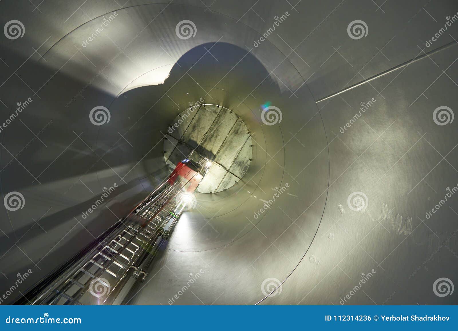 Inside the wind turbines. stock photo. Image of inside - 112314236