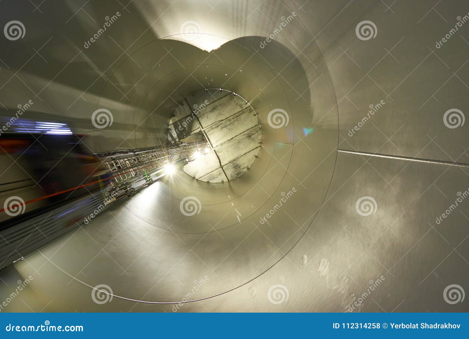 Inside the wind turbines. stock photo. Image of stairs - 112314258