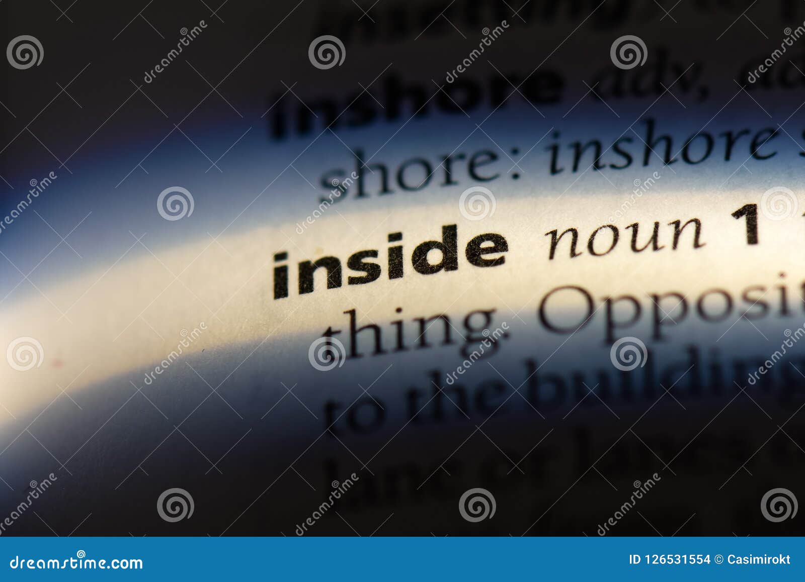 Inside stock photo. Image of text, paper, printed, definition - 126531554