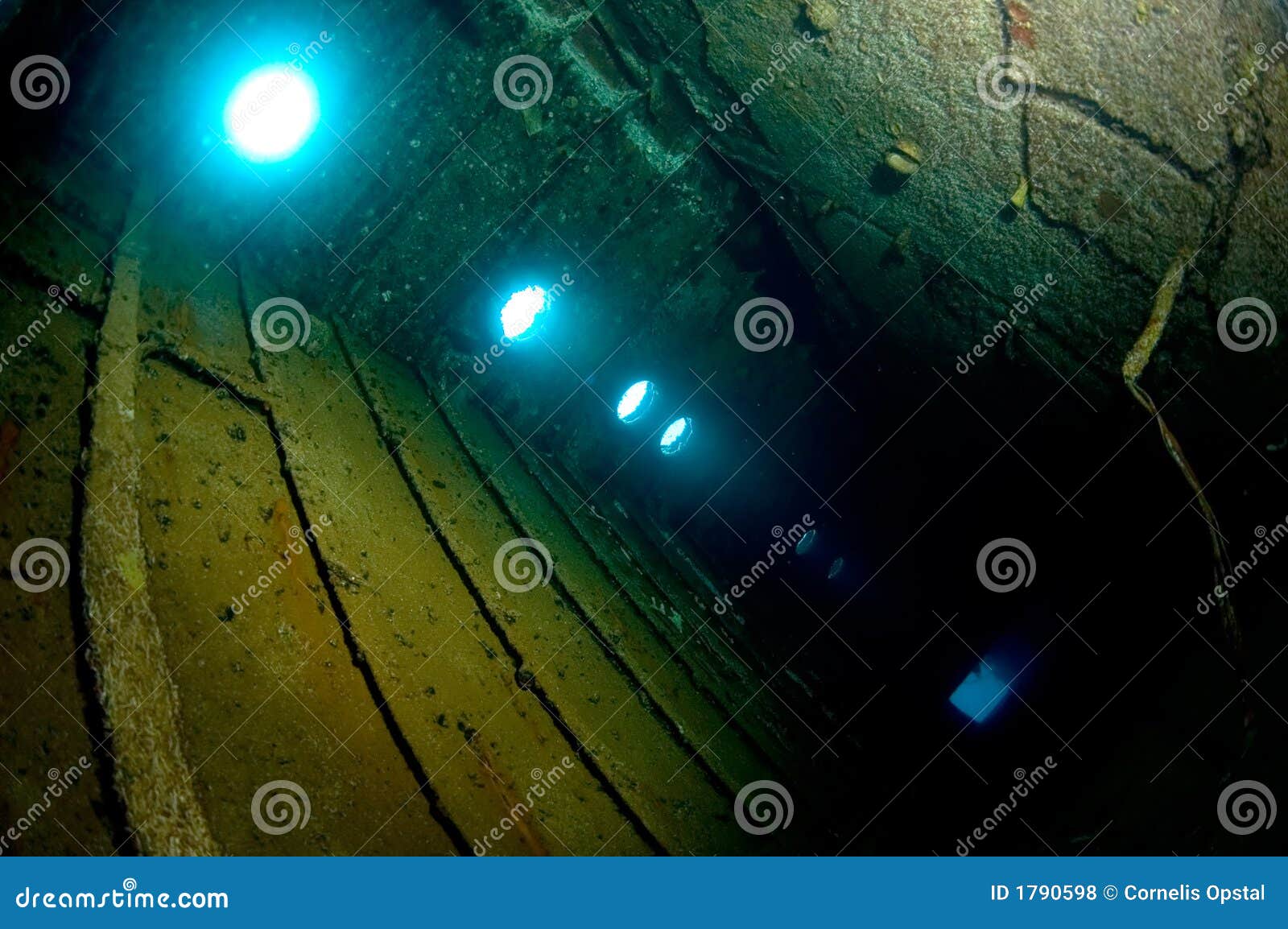Inside wreck Hilma Bonaire stock photo. Image of coral - 1790598