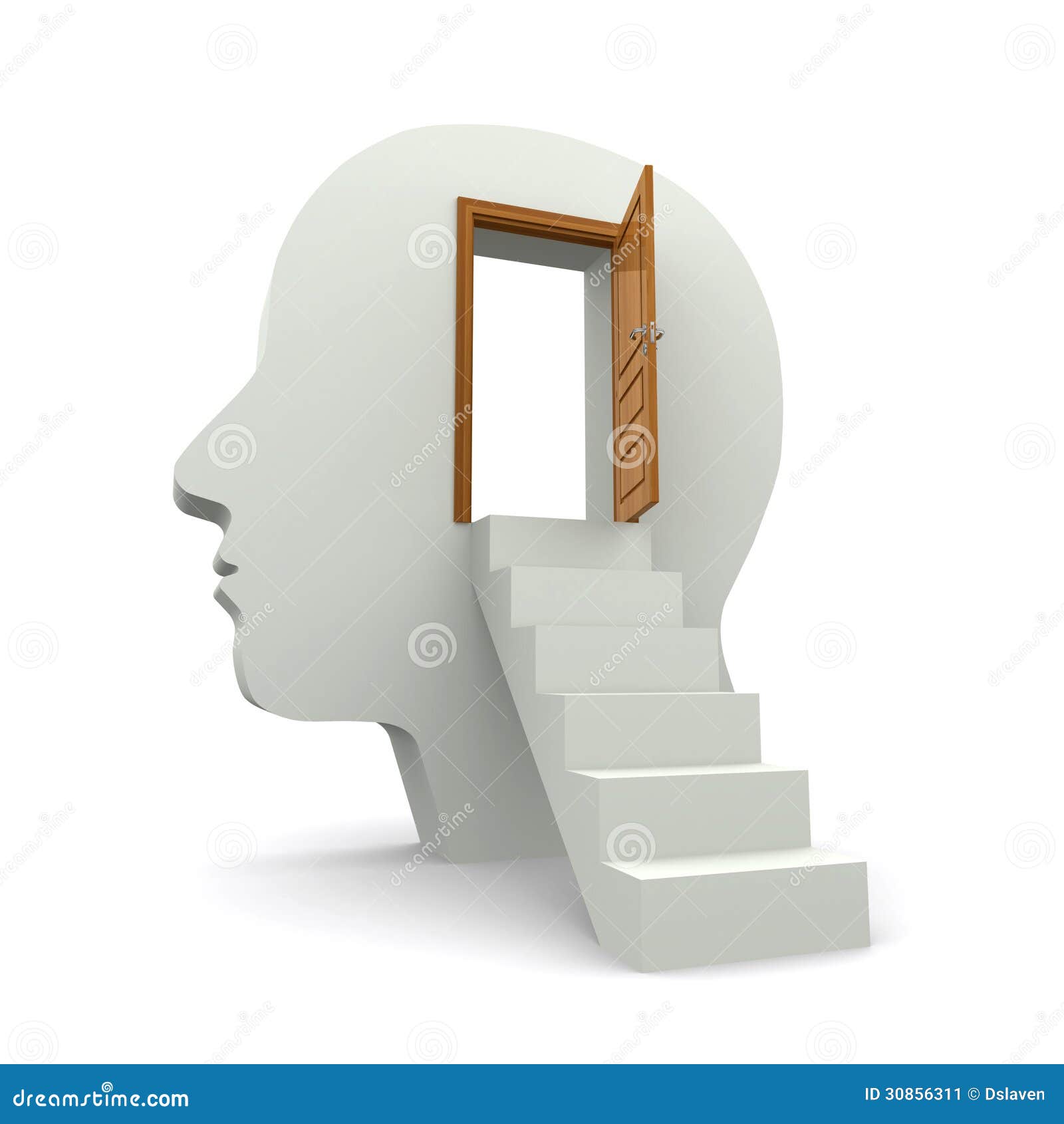 Inside your mind stock illustration. Illustration of steps - 30856311