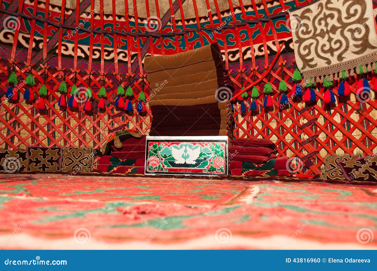 Inside The Kyrgyz Yurt Royalty-Free Stock Photography | CartoonDealer ...
