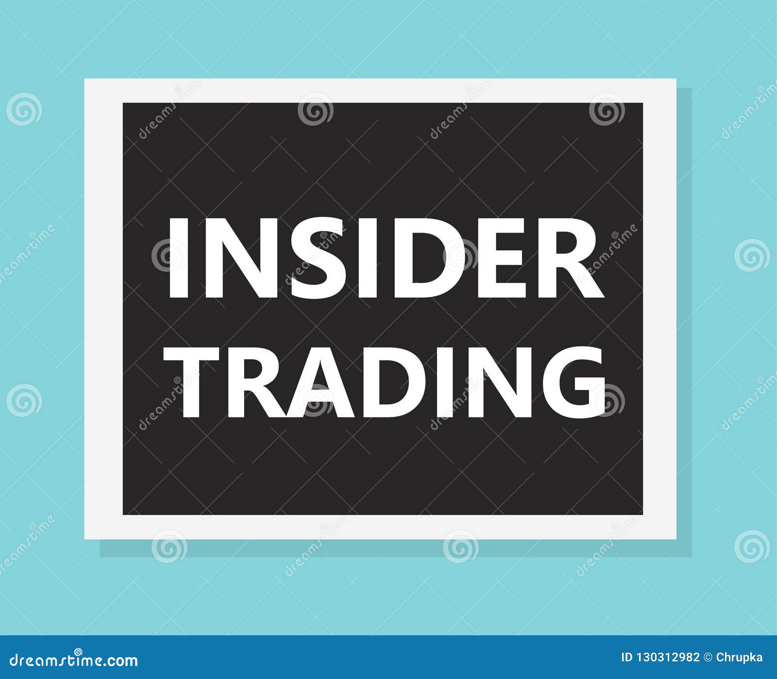 Insider trading concept stock vector. Illustration of frame - 130312982