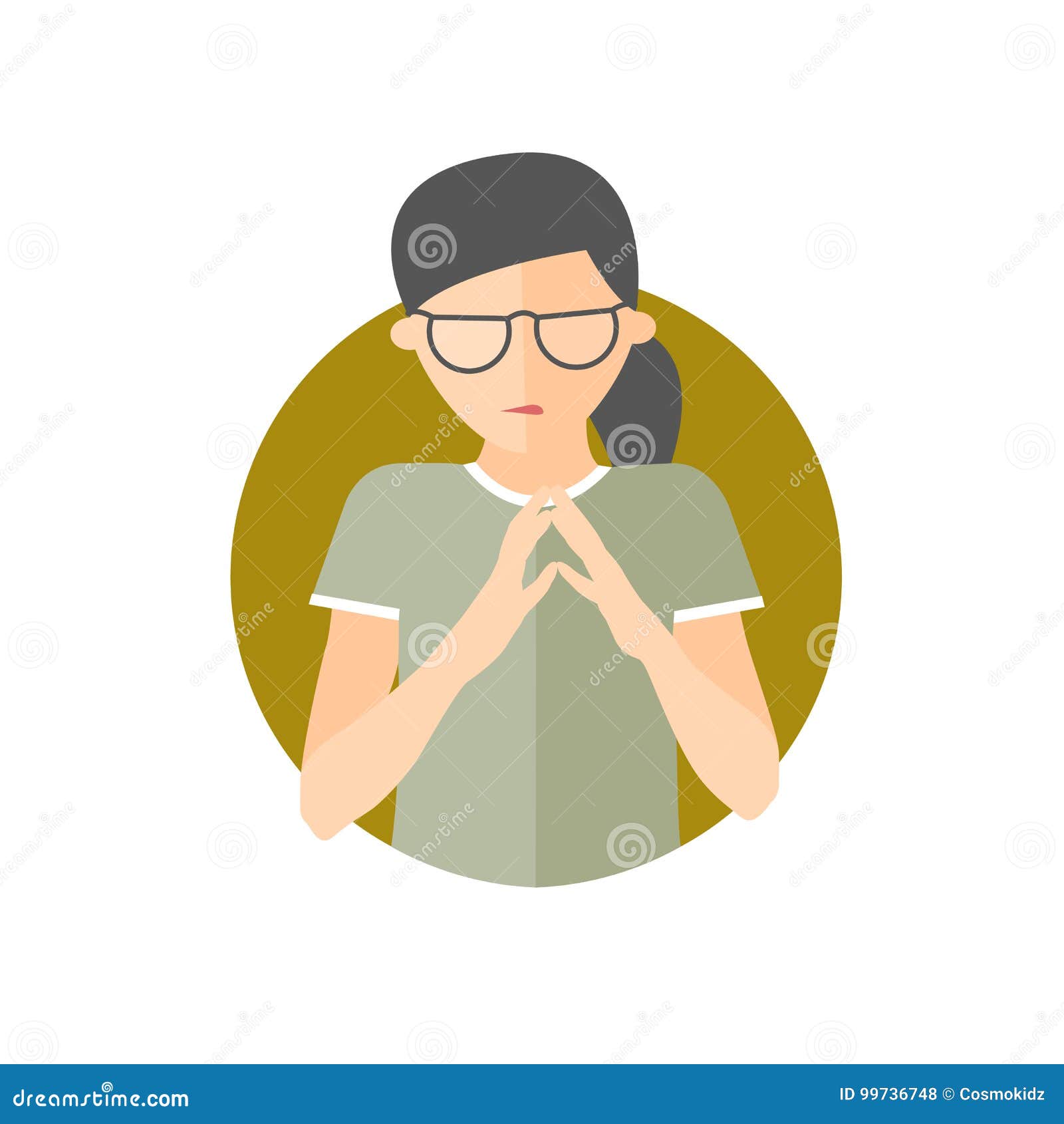 Jealous Woman Holding Lipstick-Stained Shirt Vector Cartoon ...