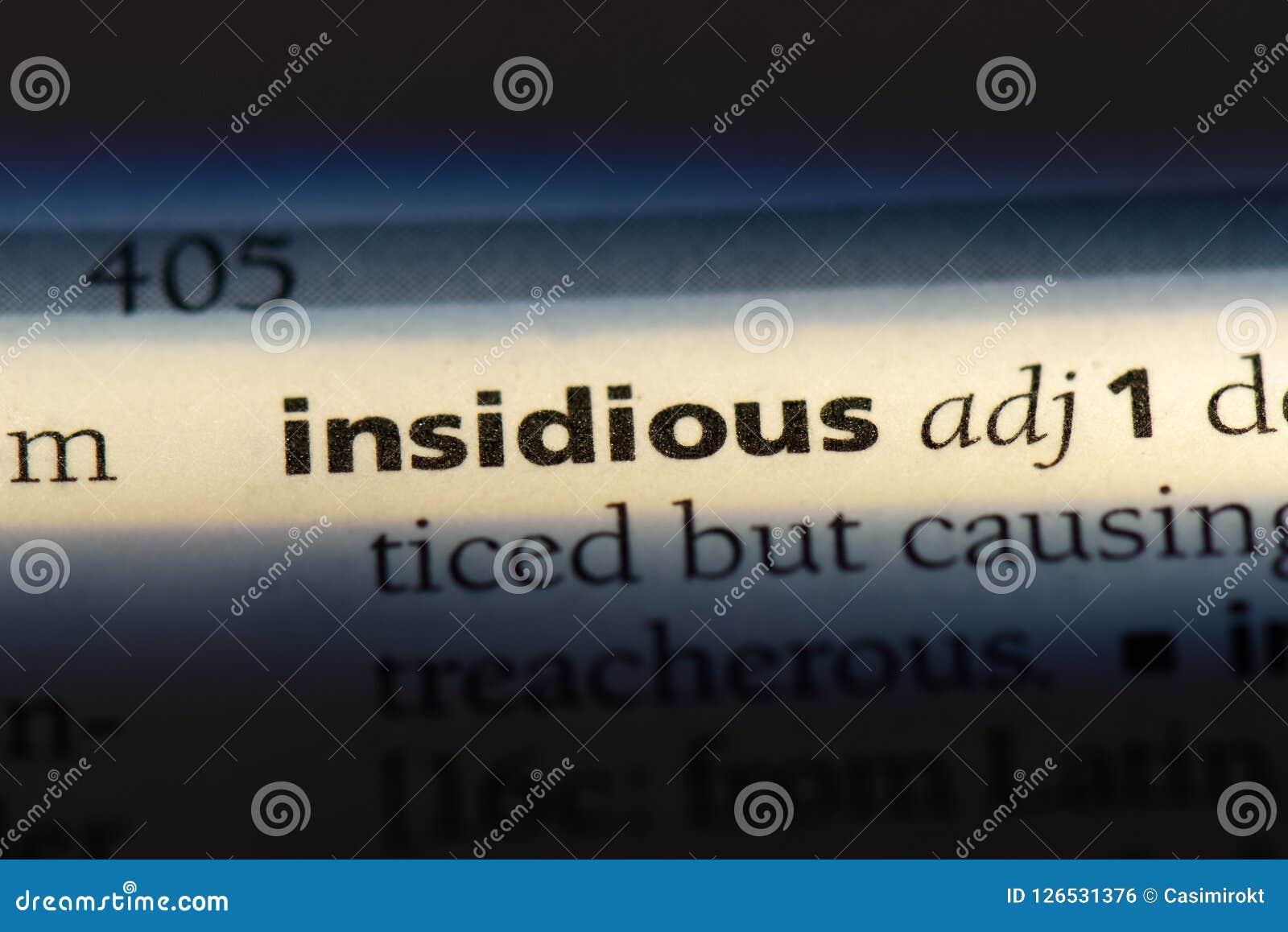 Insidious stock photo. Image of concept, isolated, paper - 126531376