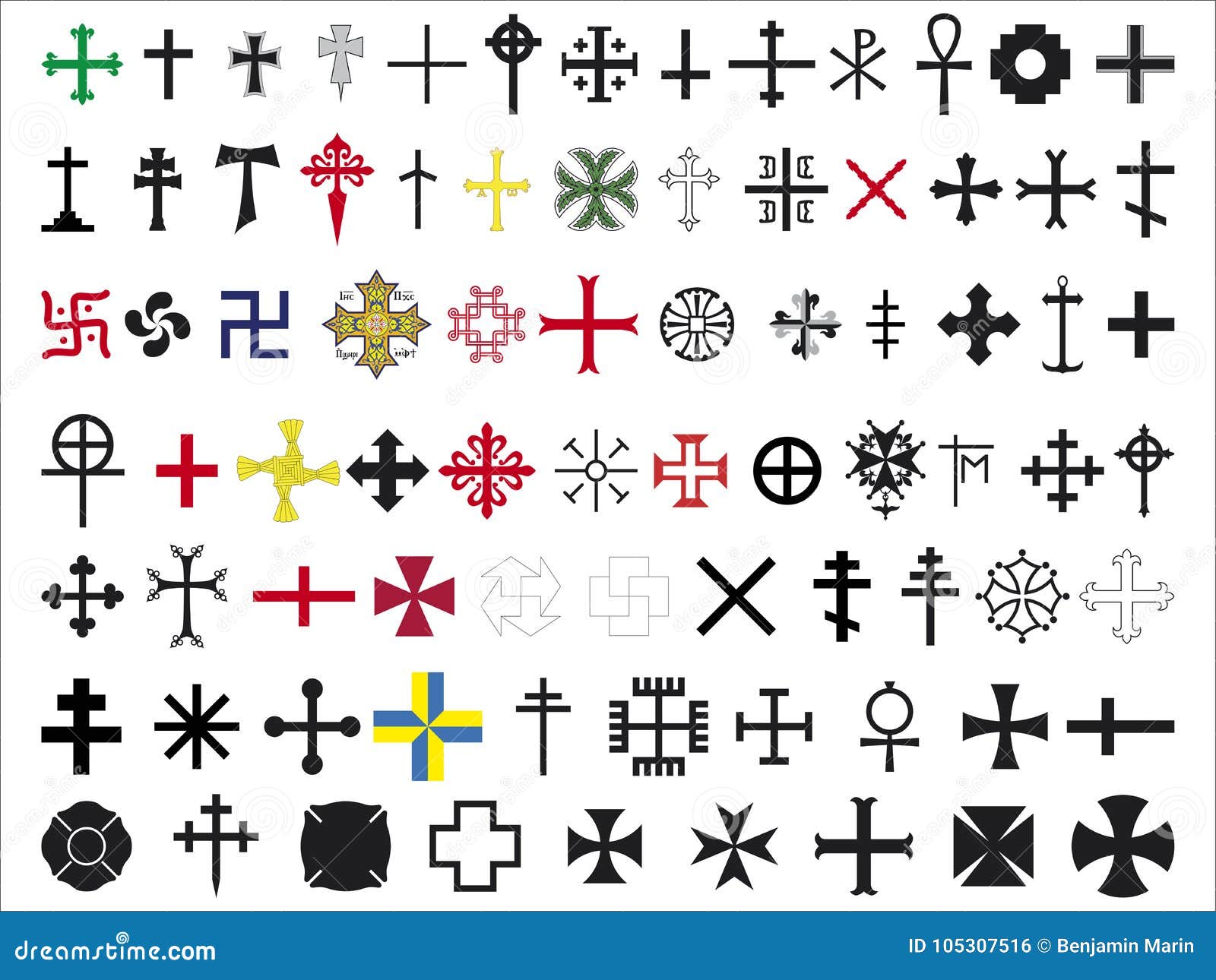 Insieme degli incroci illustrazione vettoriale. Illustrazione di ...