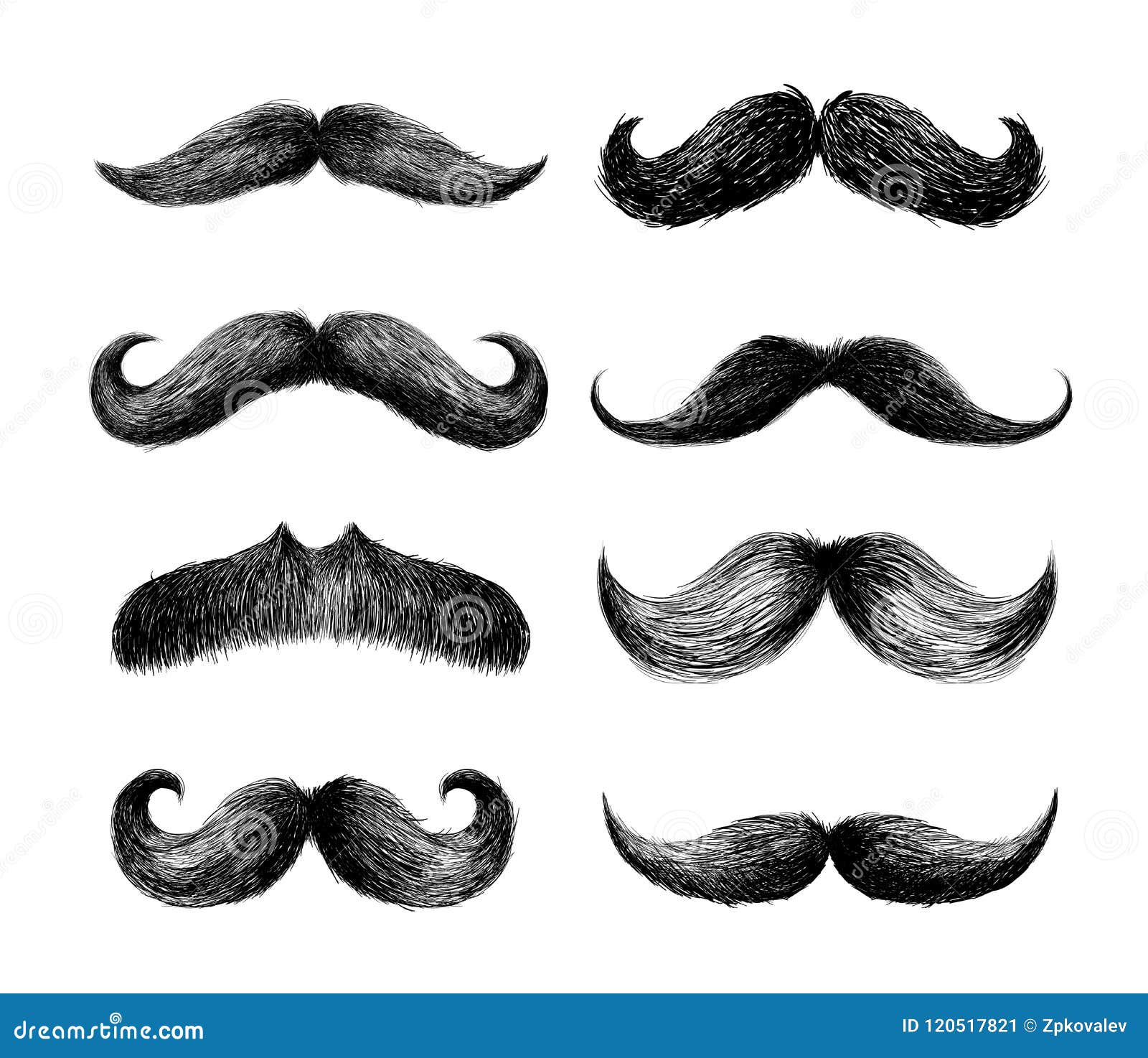 Insieme Dei Moustaches Baffi Neri Disegnati a Mano Per Il Carnevale Dei ... Insieme Dei Moustaches Baffi Neri Disegnati a Mano Per Il Carnevale Dei ...