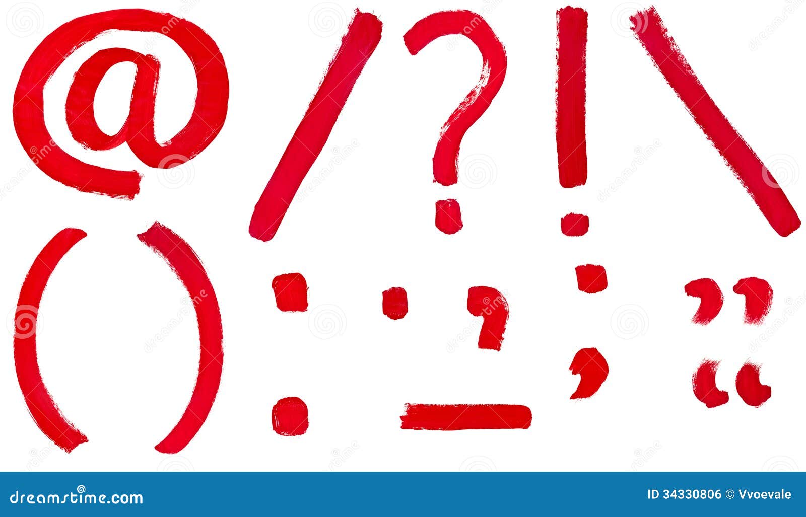 Insieme Dei Segni Di Interpunzione Illustrazione di Stock ...