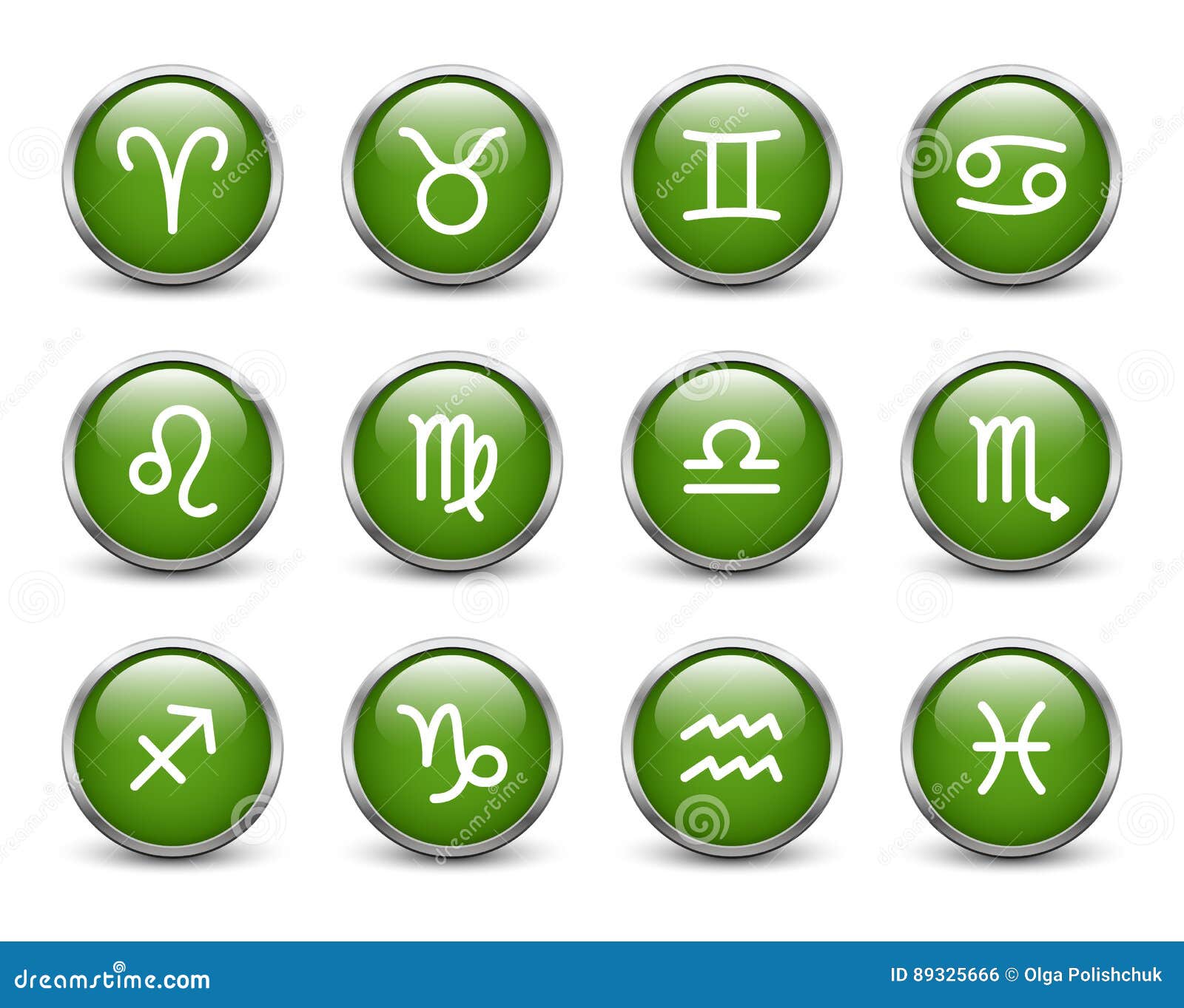 Insieme Dei Simboli Dello Zodiaco Illustrazione di Stock ...