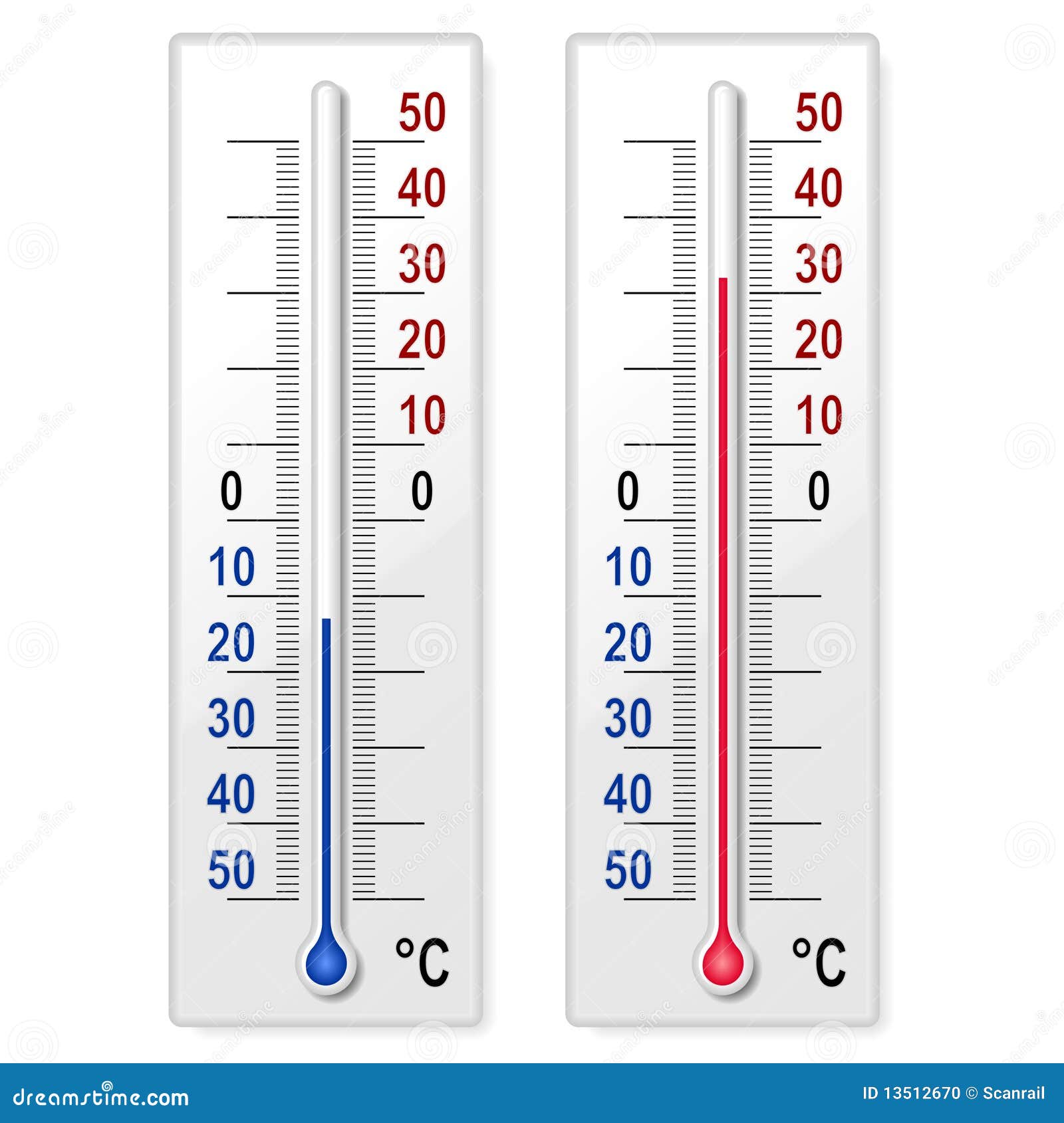 Insieme dei termometri illustrazione vettoriale. Illustrazione di ...