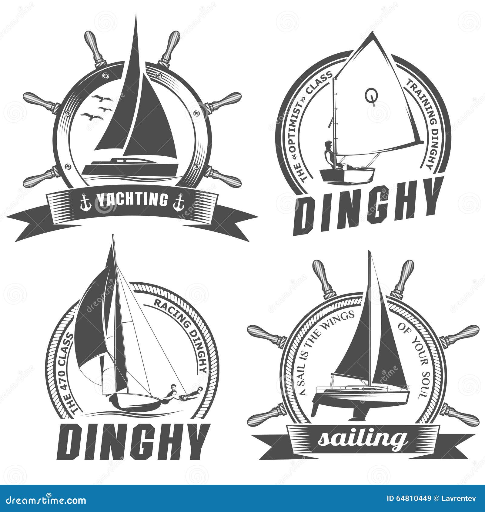 Insieme Del Logos Per Navigare Illustrazione Vettoriale - Illustrazione ...