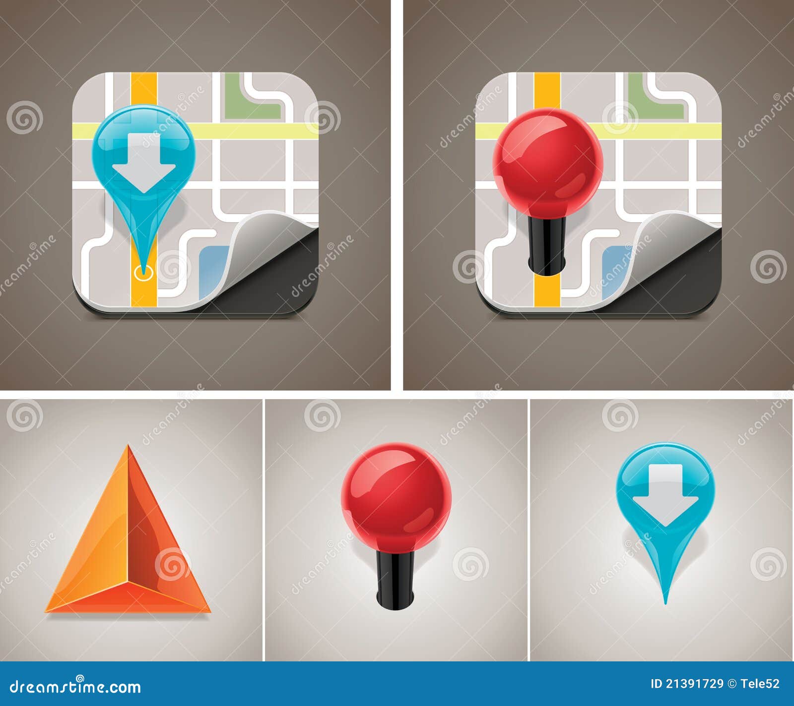 Insieme Dell'icona Del Programma Di Vettore Illustrazione Vettoriale ...